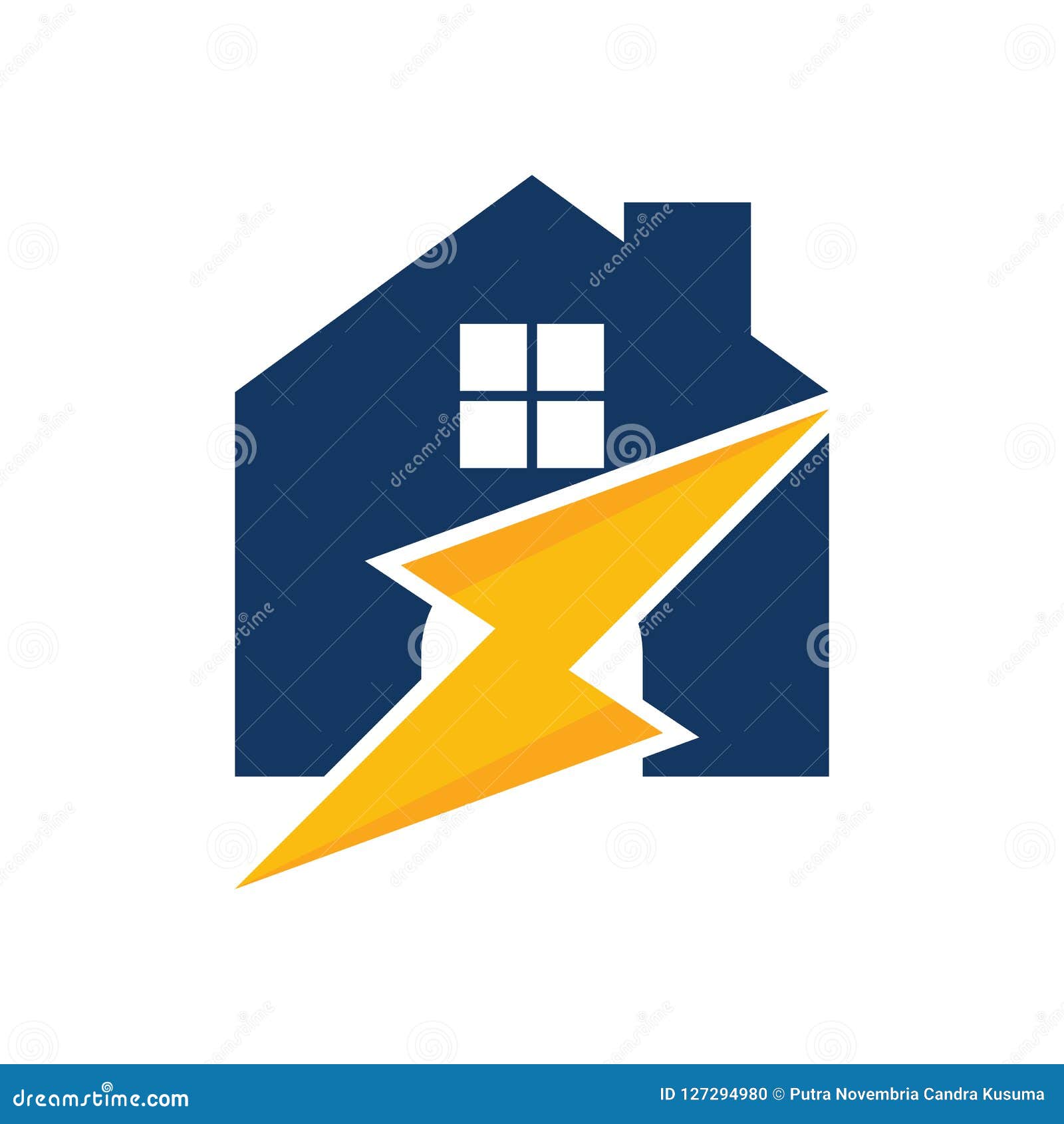 Poder Logo Icon Design De La Casa Ilustración del Vector - Ilustración ...