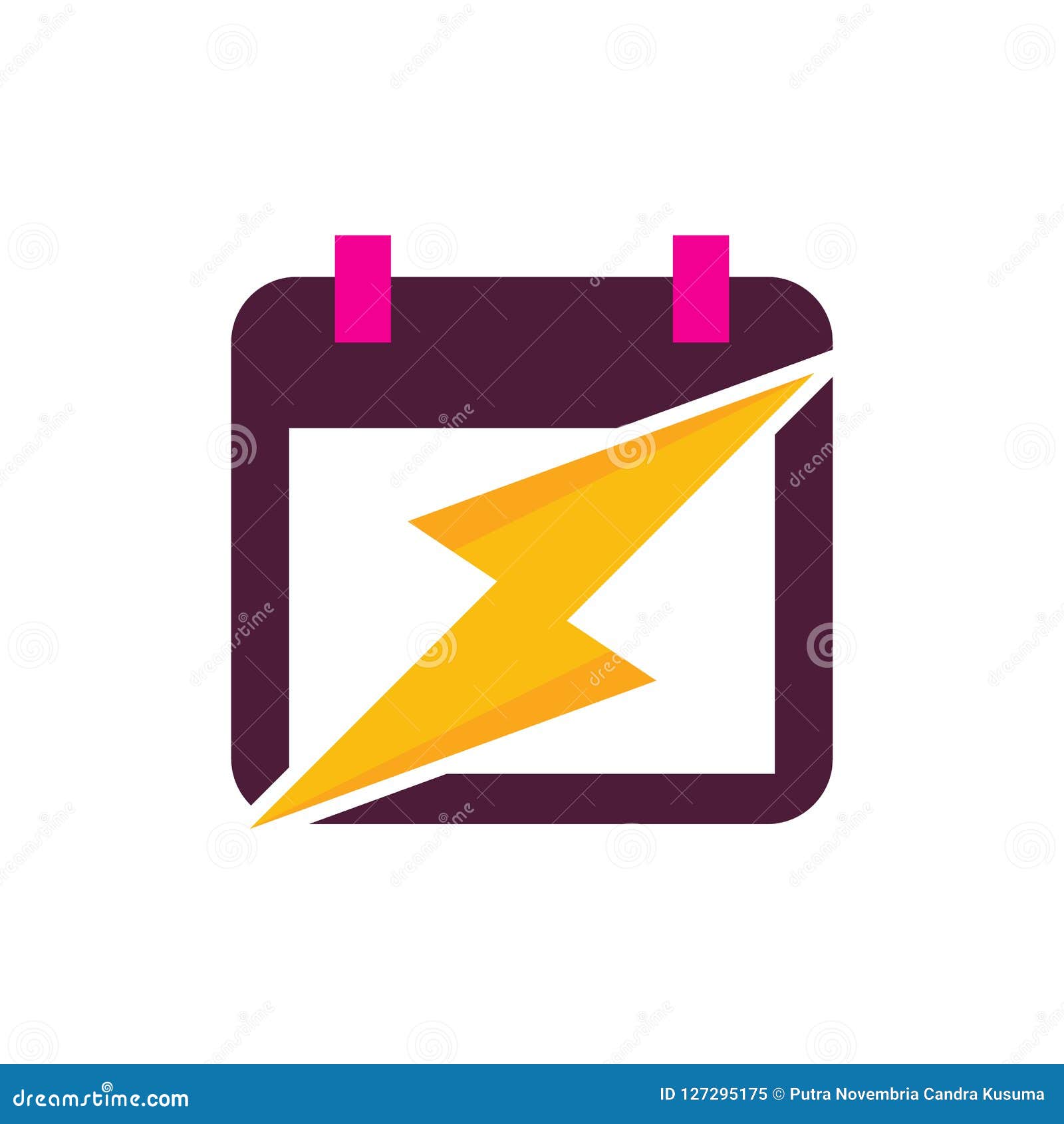 Poder Logo Icon Design Del Calendario Ilustración del Vector ...