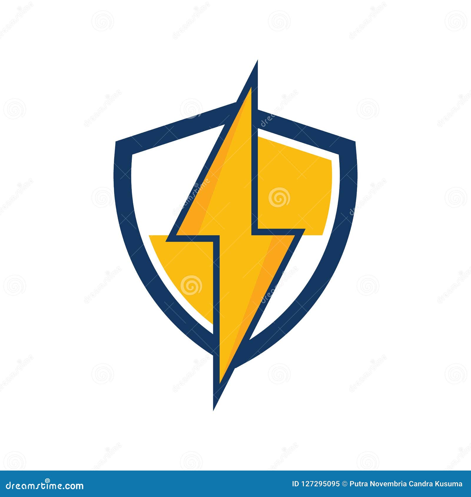 Poder Logo Icon Design Del Escudo Ilustración del Vector - Ilustración ...