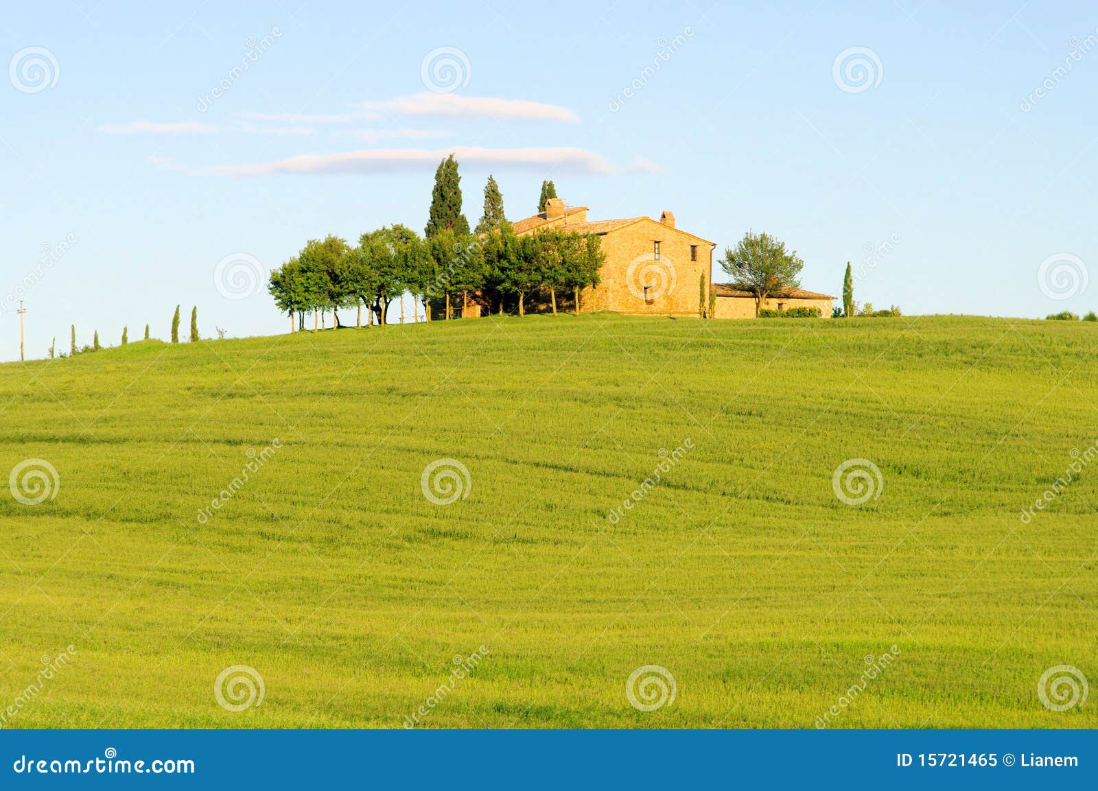 Podere stock image. Image of seasonal, hill, view, tree - 15721465
