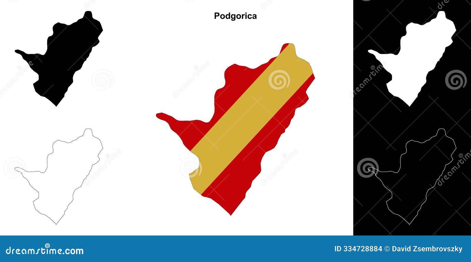Podgorica outline map stock illustration. Illustration of design ... Podgorica outline map stock illustration. Illustration of design ...