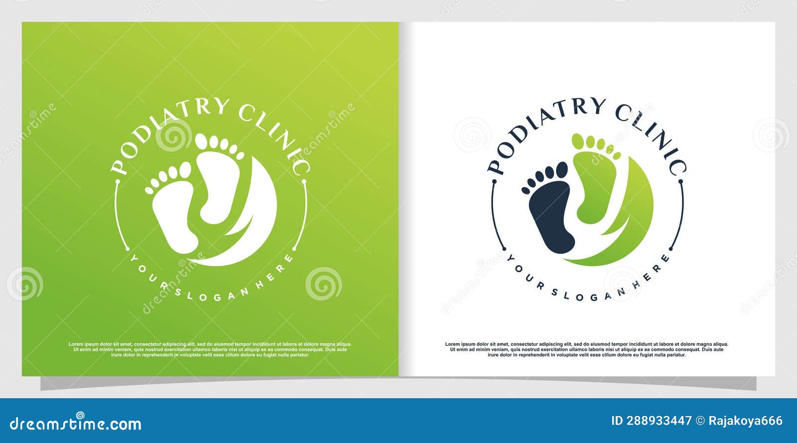 Podiatrist Logo with Creative Element Style Premium Vector Part 3 Stock ...