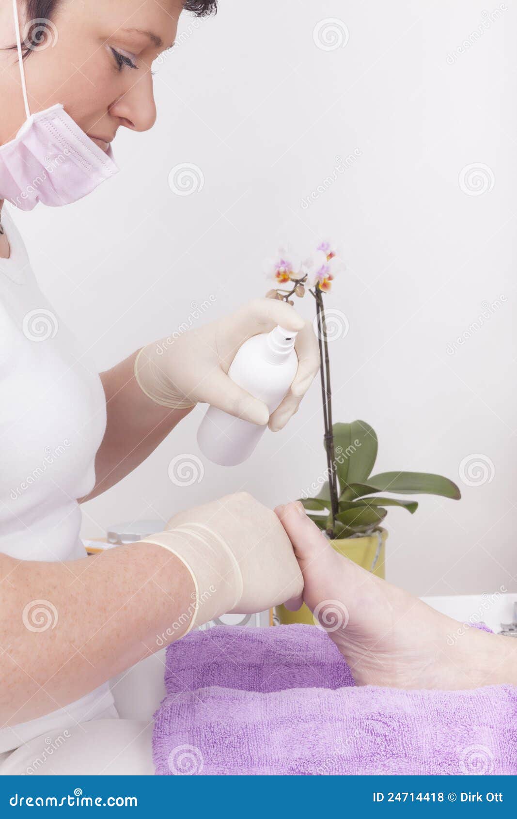 Podiatrist at work stock photo. Image of disease, occupation - 24714418