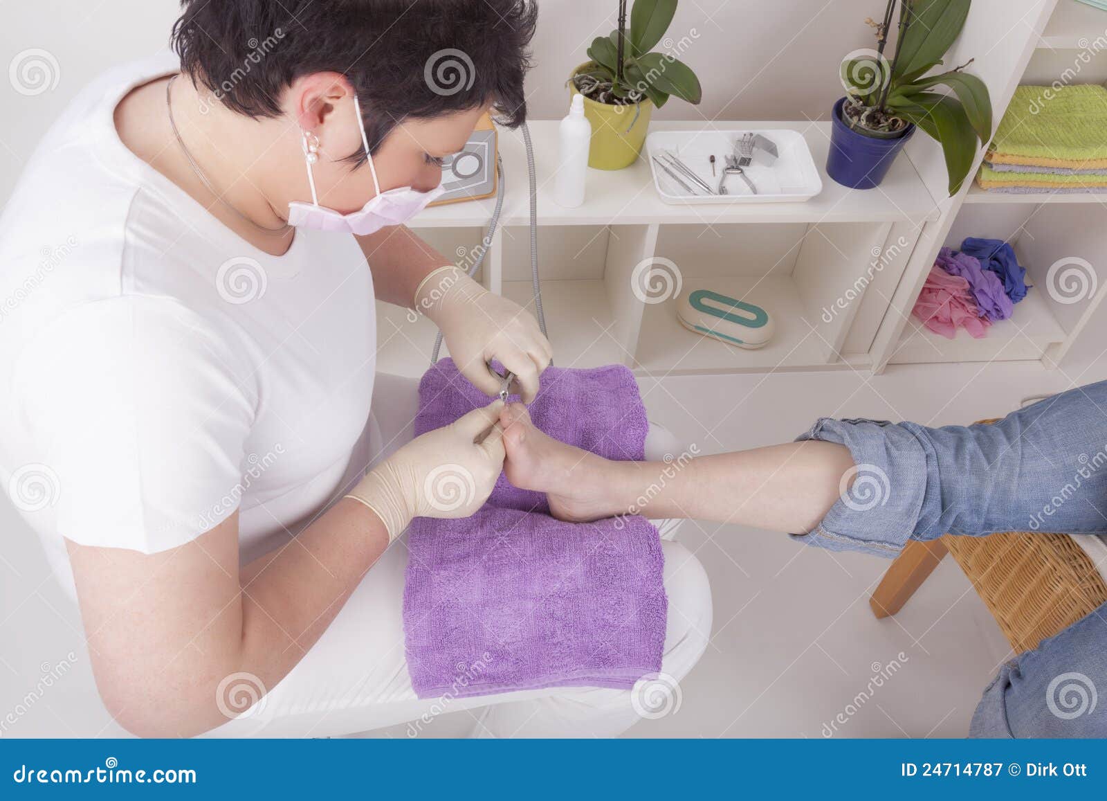 Podiatrist at work stock image. Image of medicine, employment - 24714787