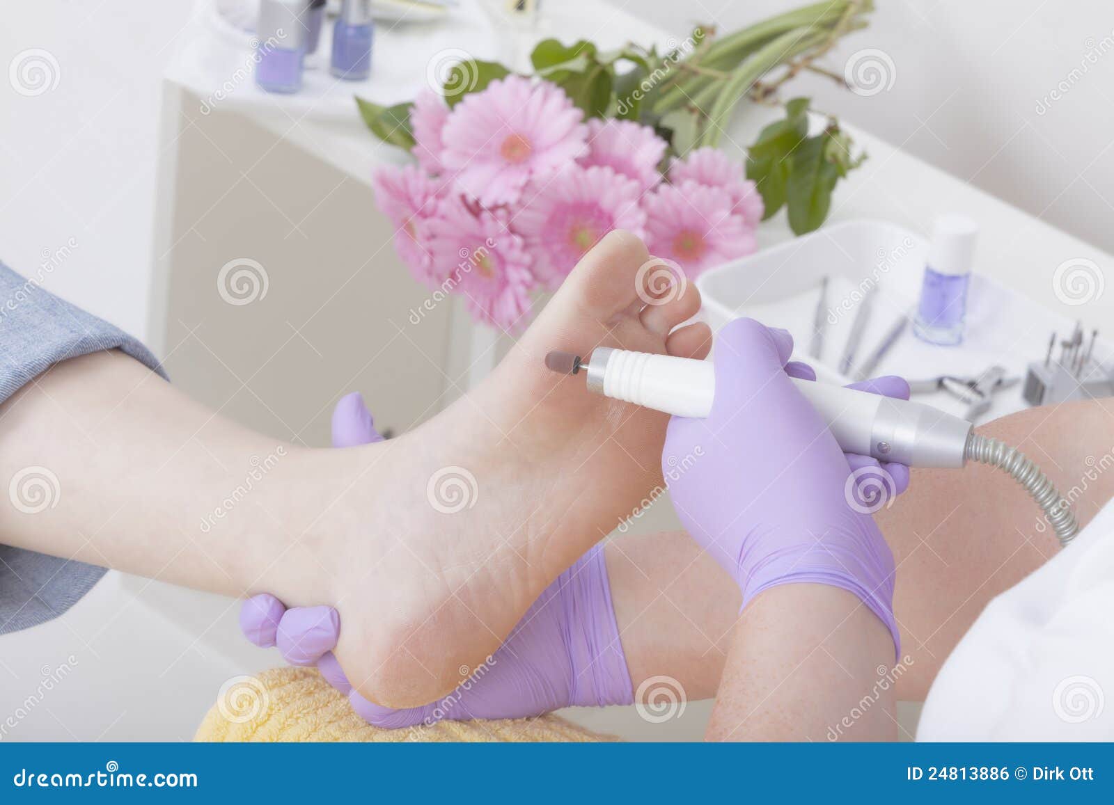 Podiatrist at work stock photo. Image of callus, body - 24813886