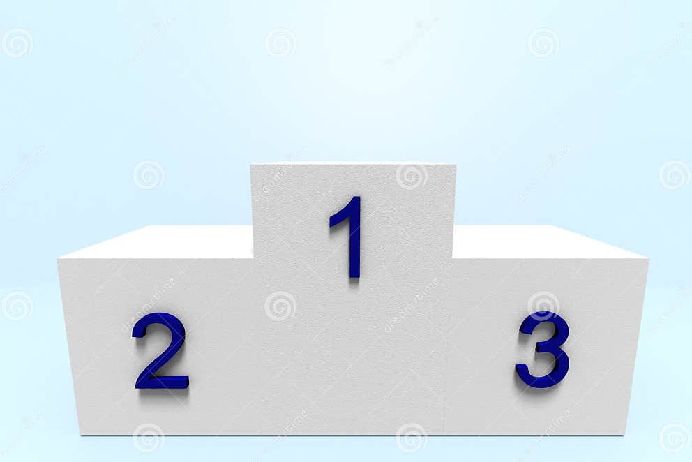 Podio dei vincitori illustrazione di stock. Illustrazione di adagio - 68419