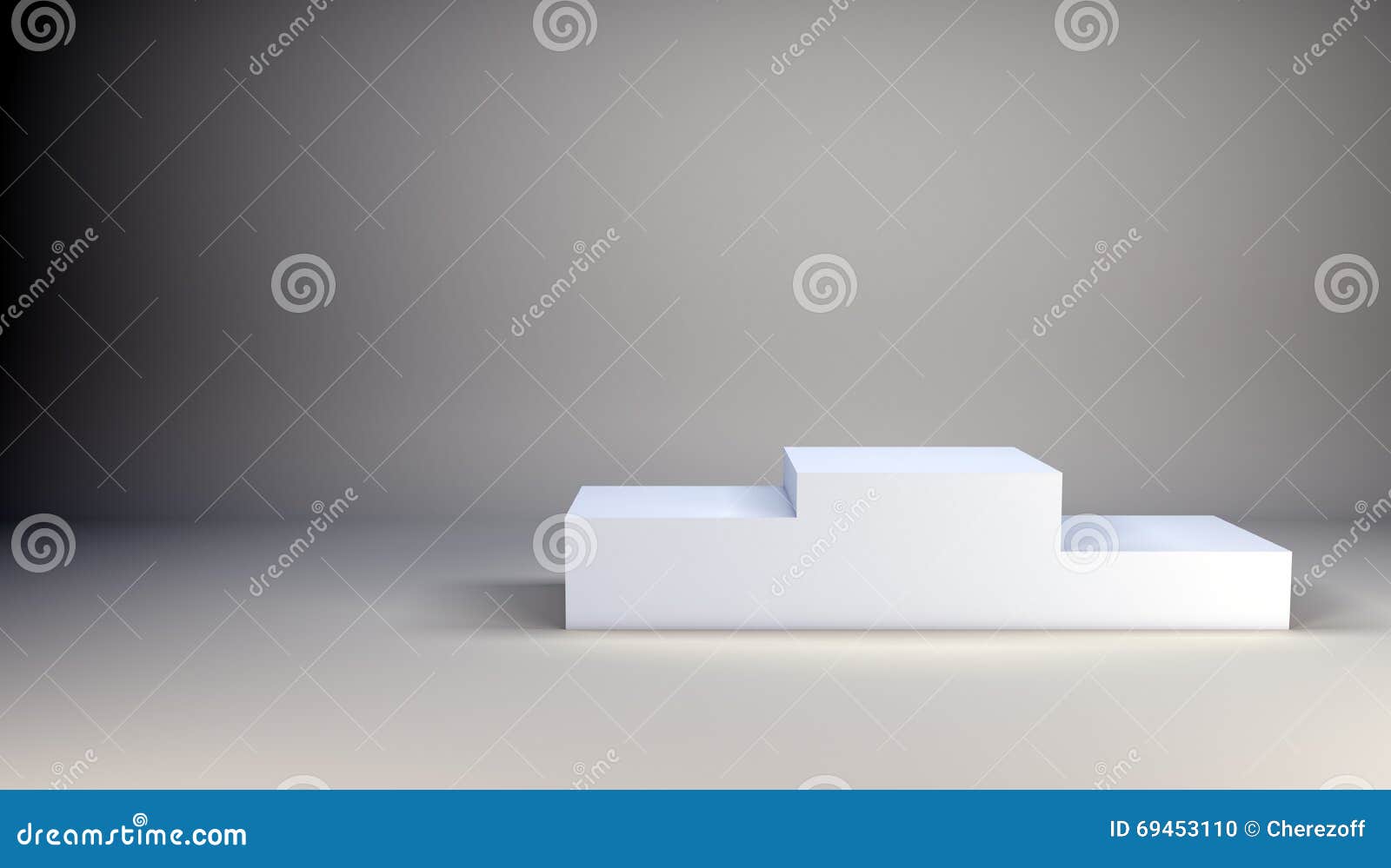 Podio del ganador en gris foto de archivo. Imagen de ceremonia - 69453110