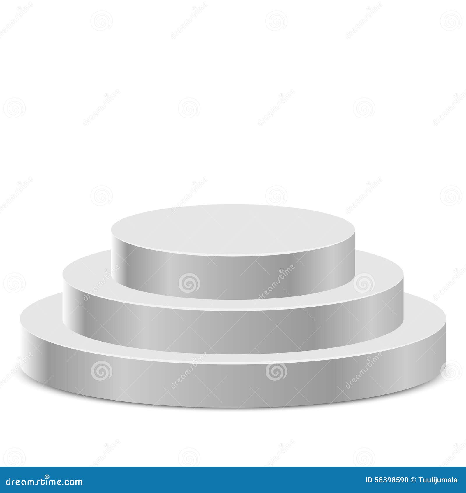 Podio Redondo De Tres Pasos Ilustración del Vector - Ilustración de ...