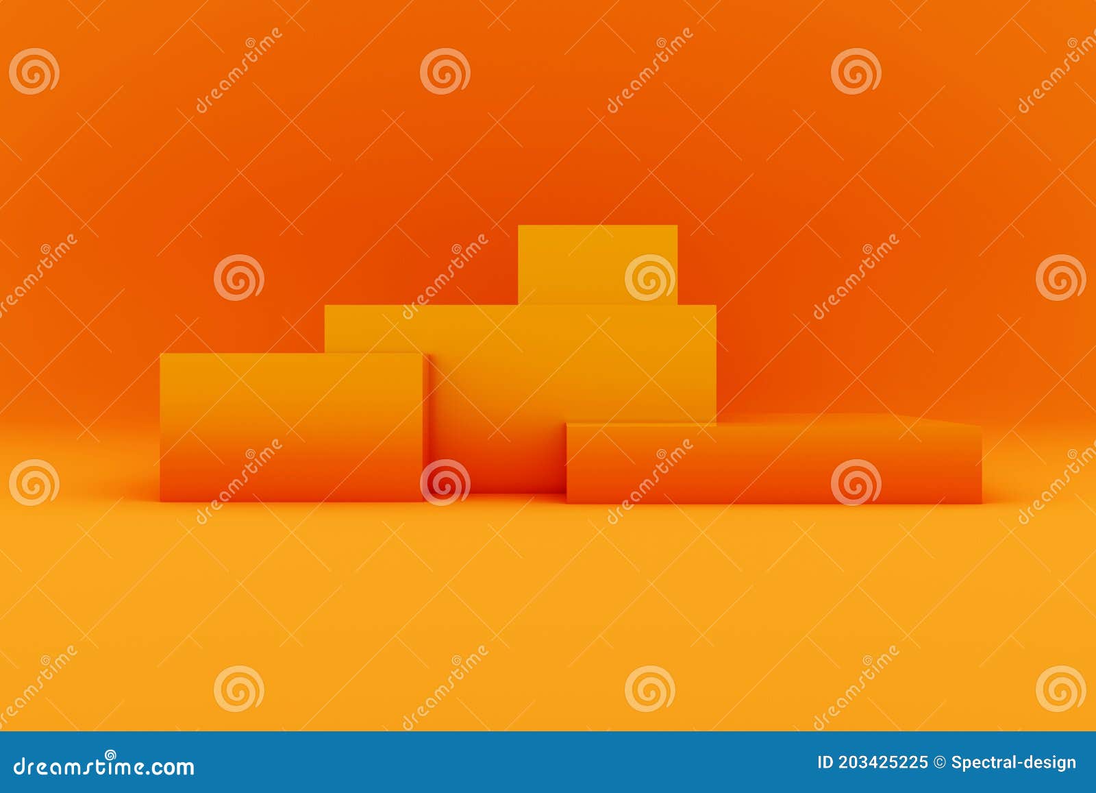 Podium Blocks 3D Background Illustration Stock Illustration ...