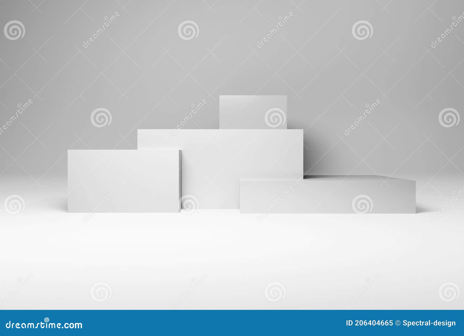 Podium Blocks 3D Background Illustration Stock Illustration ...