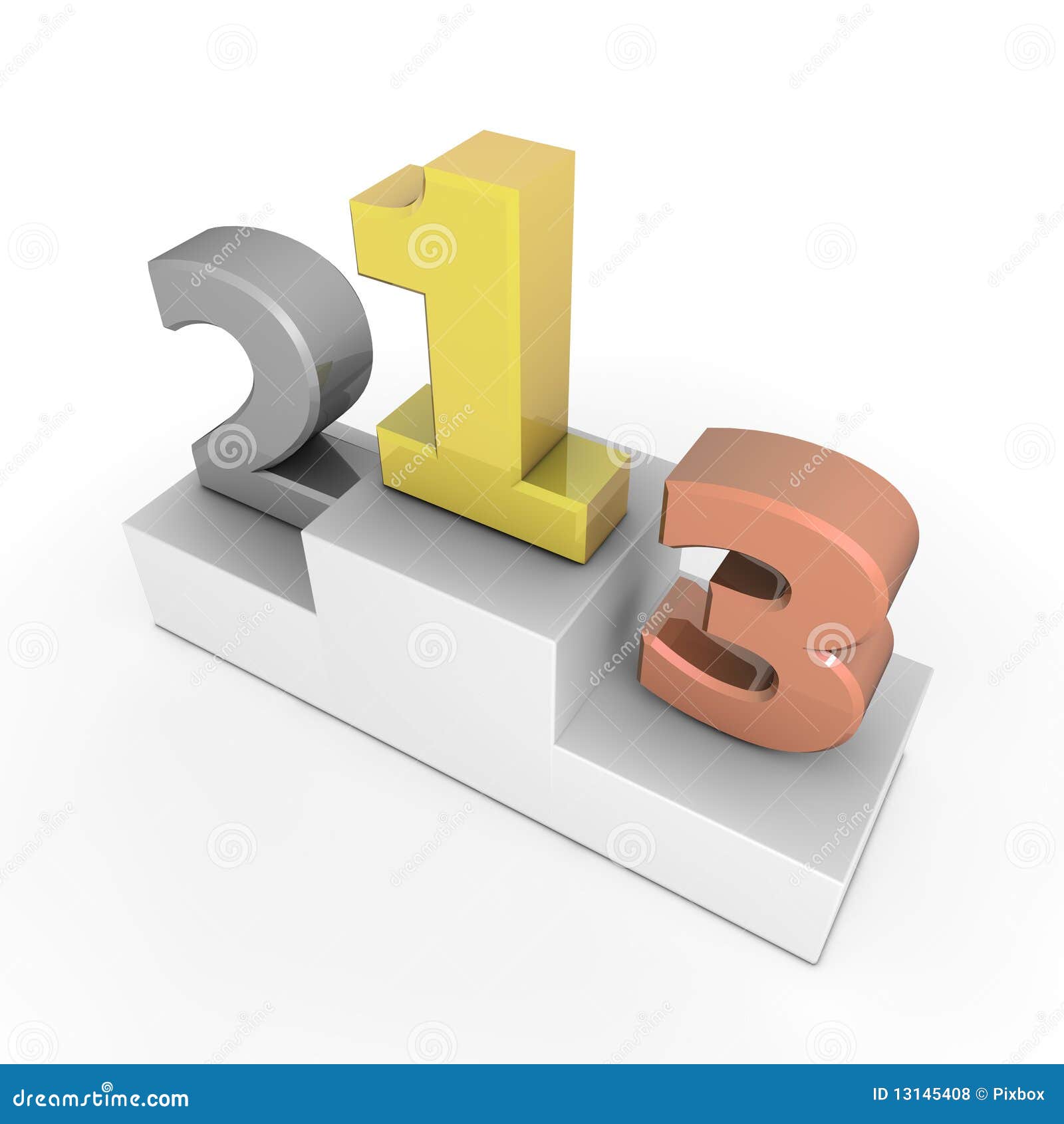 Podium De La Victoria - Números 1, 2, 3 Stock de ilustración ...