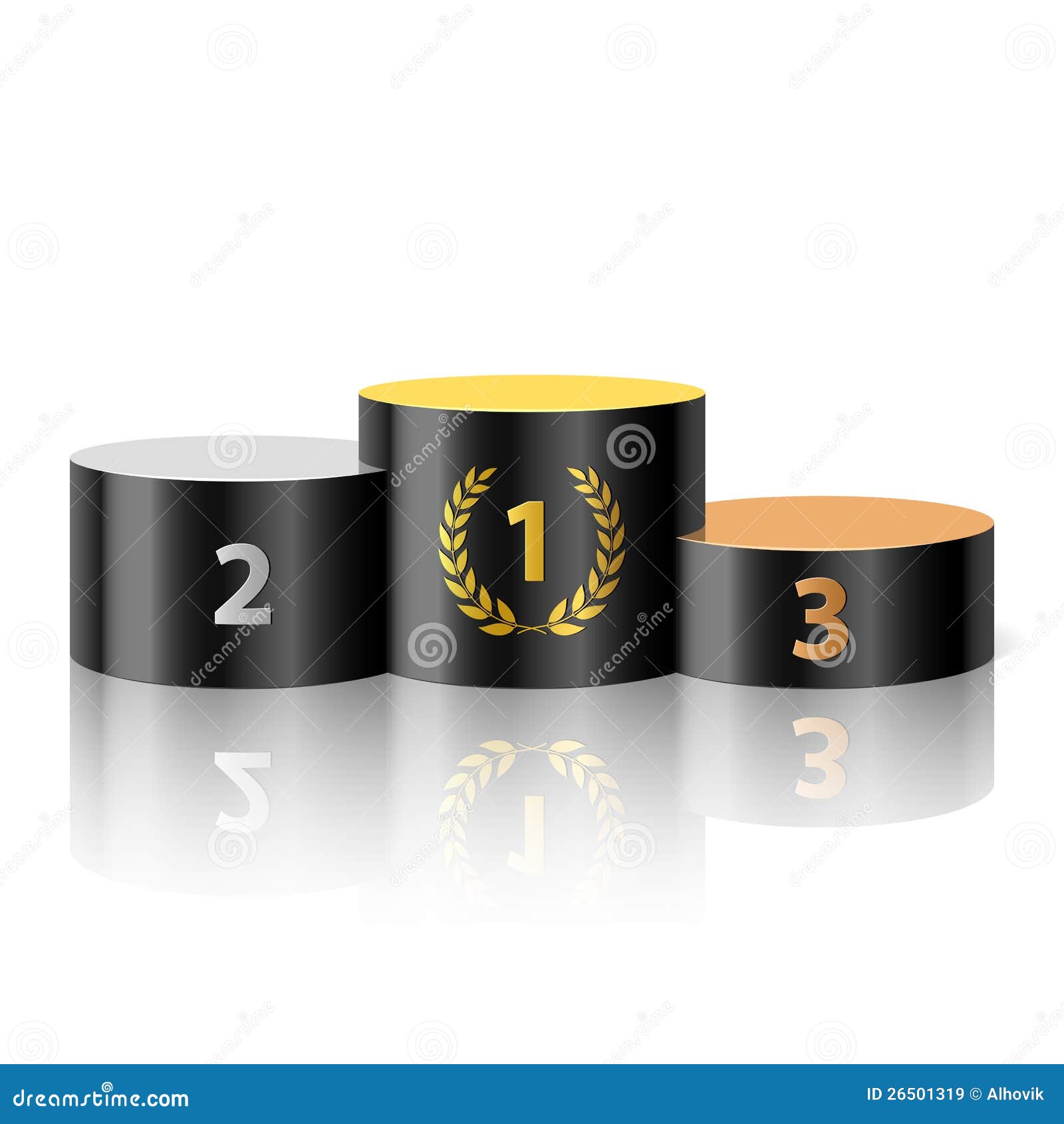 Podium de los ganadores ilustración del vector. Ilustración de juego ...