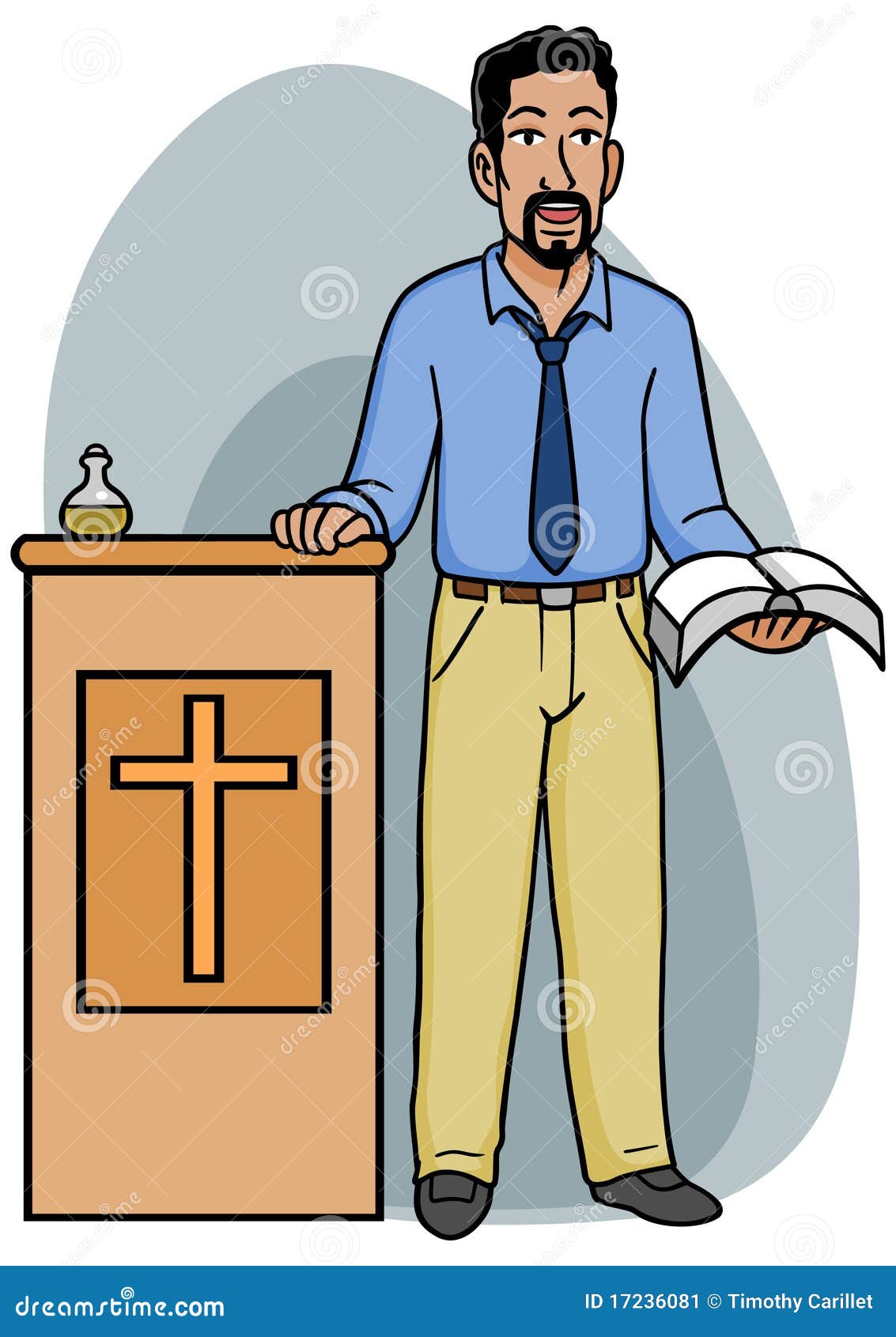 Podium del predicador ilustración del vector. Ilustración de mensaje ...