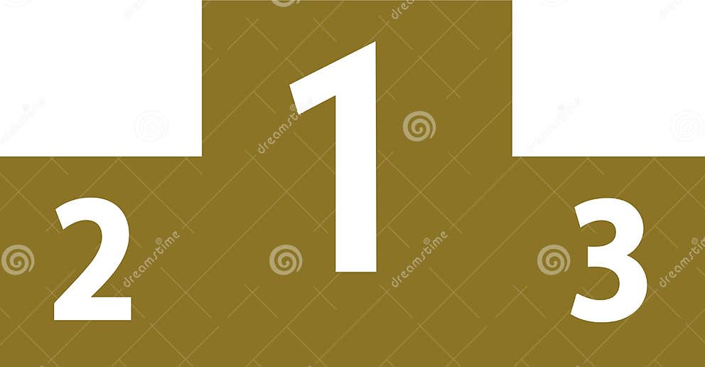 Podium for First Second and Third Place Stock Vector - Illustration of ...