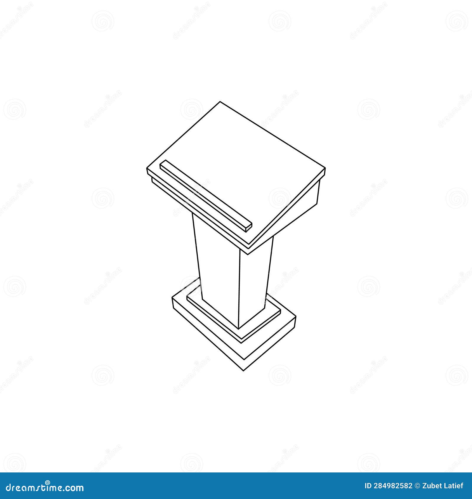 Podium Icon Line Simple Logo Design Inspiration Vector Template Stock ...