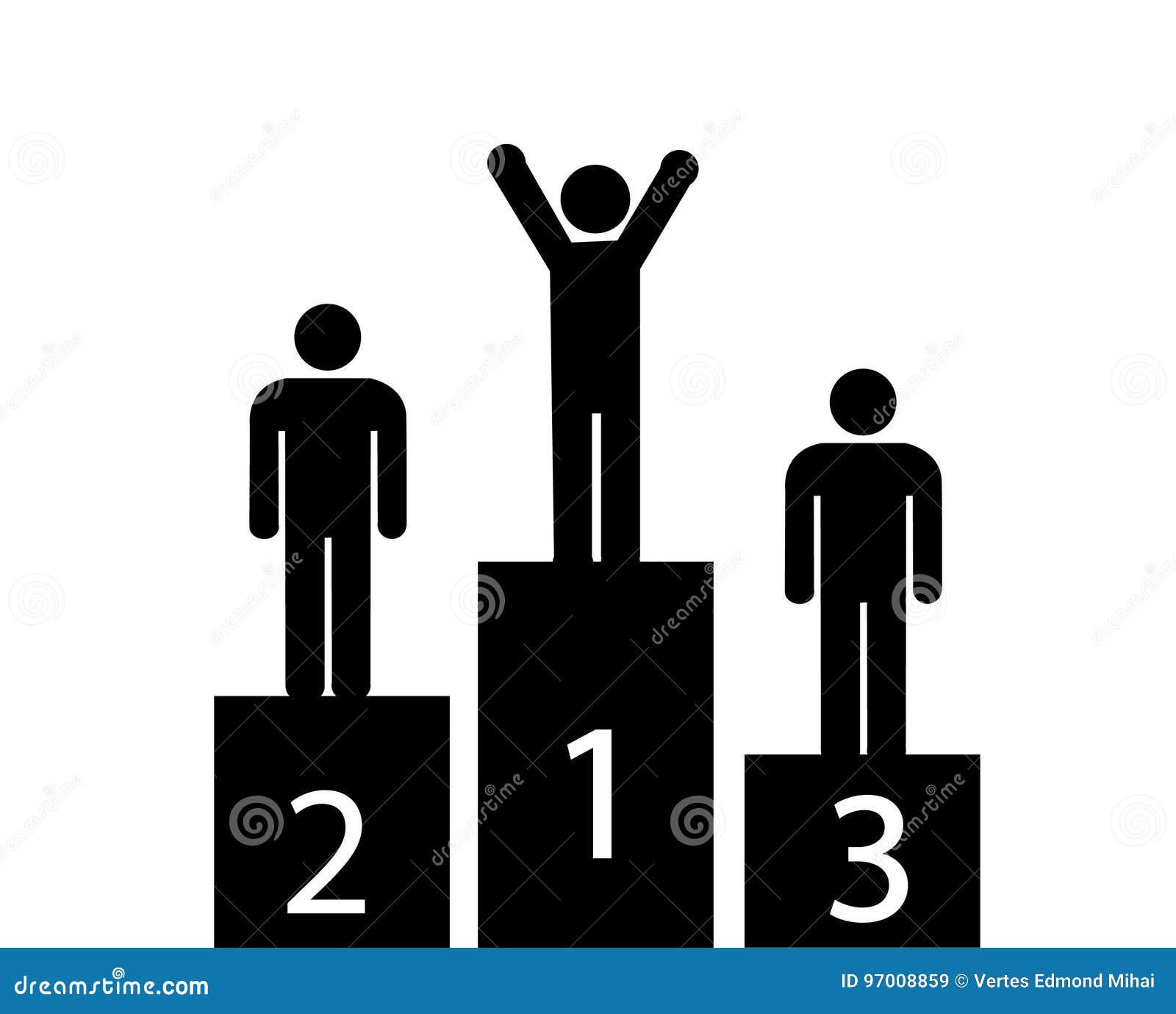 Podium icon stock vector. Illustration of three, podium - 97008859