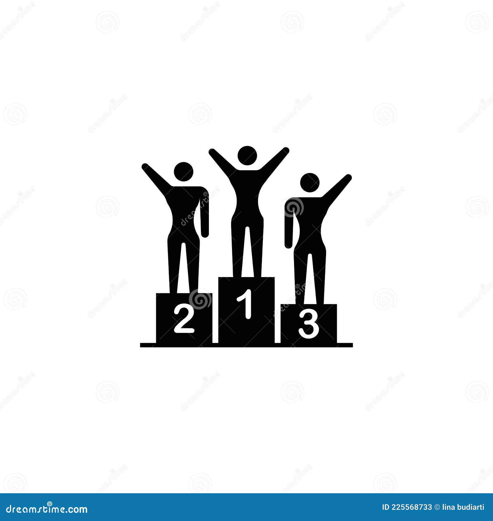 Podium icon stock vector. Illustration of background - 225568733