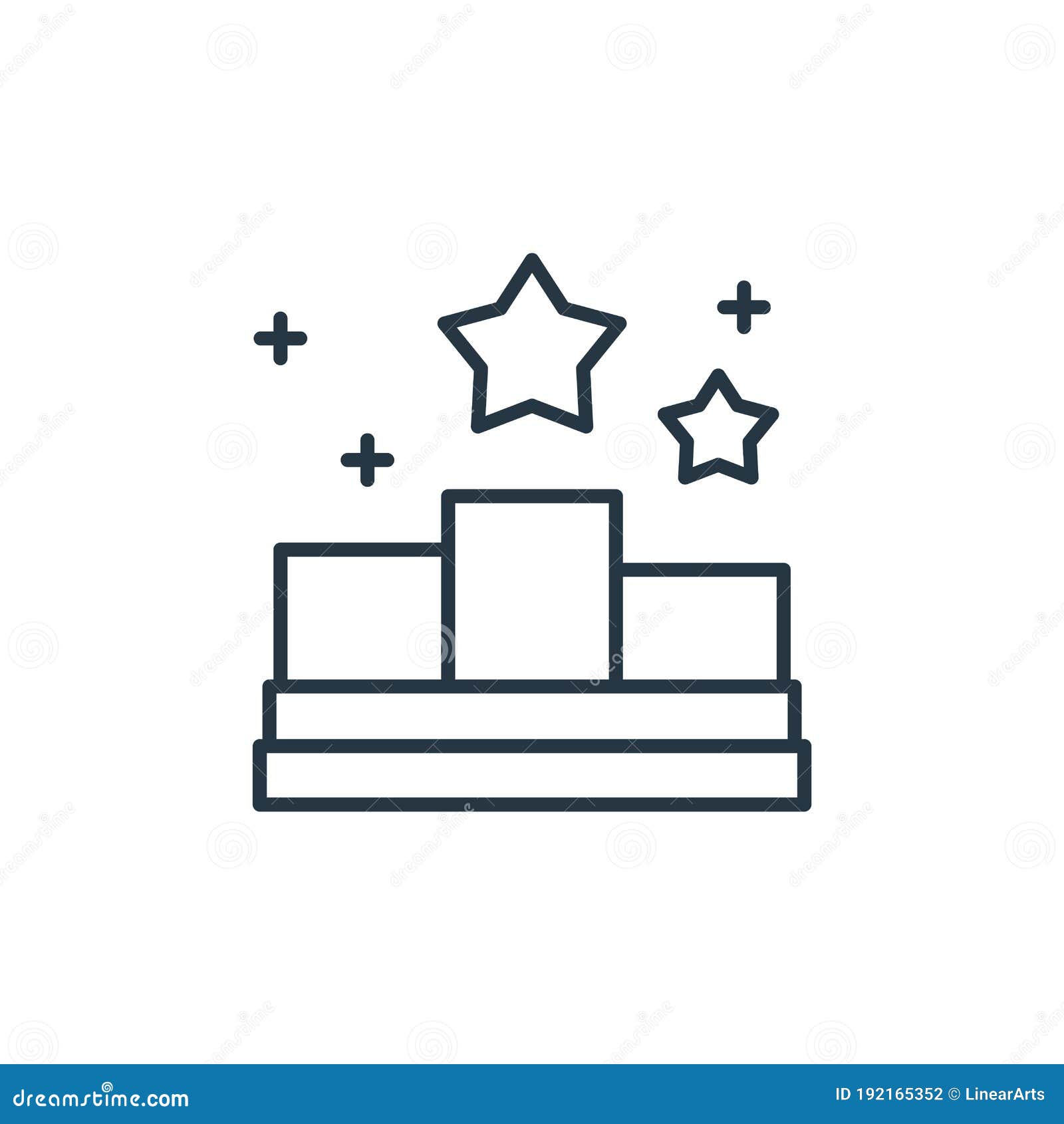 Podium Icon Vector from Racing Concept. Thin Line Illustration of ...