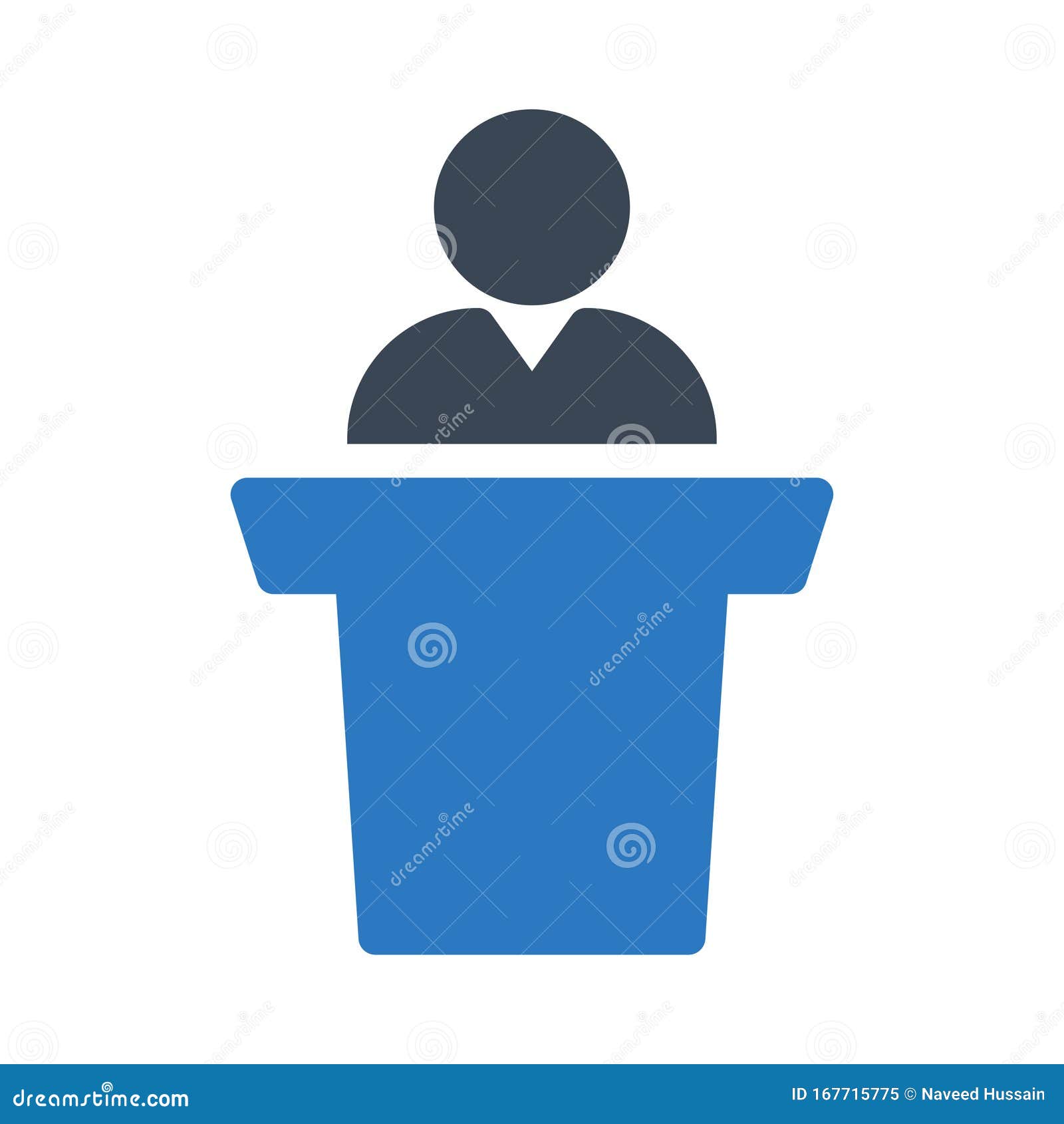 Podium glyph color icon stock illustration. Illustration of podium ...