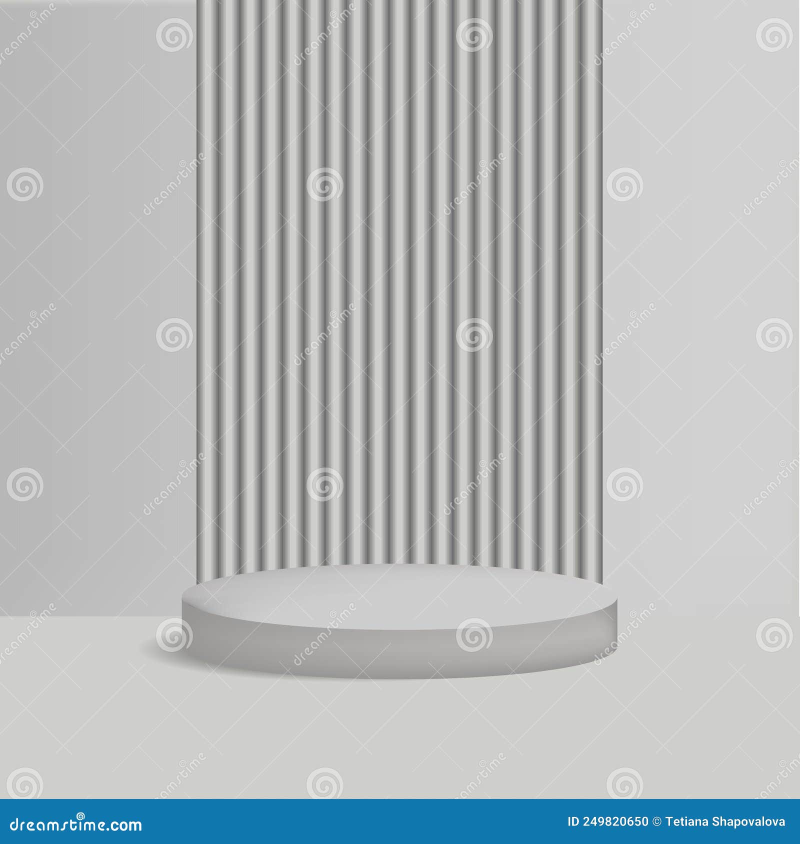 Podium with on Light Grey Background Stock Vector - Illustration of ...