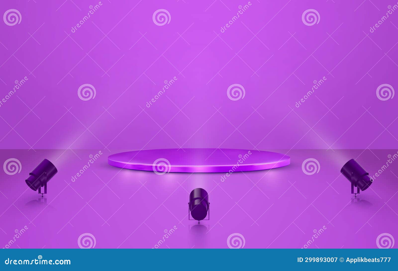 Podium with Lighting. Stage, Podium, Scene for Award Ceremony with ...