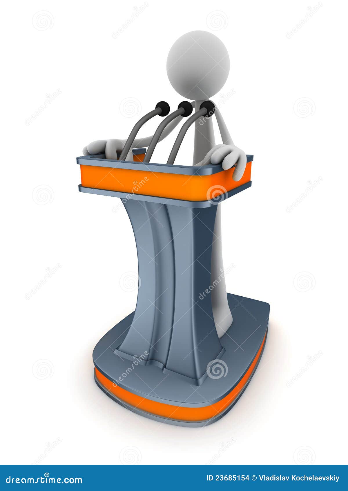 Podium and men stock illustration. Illustration of meeting - 23685154