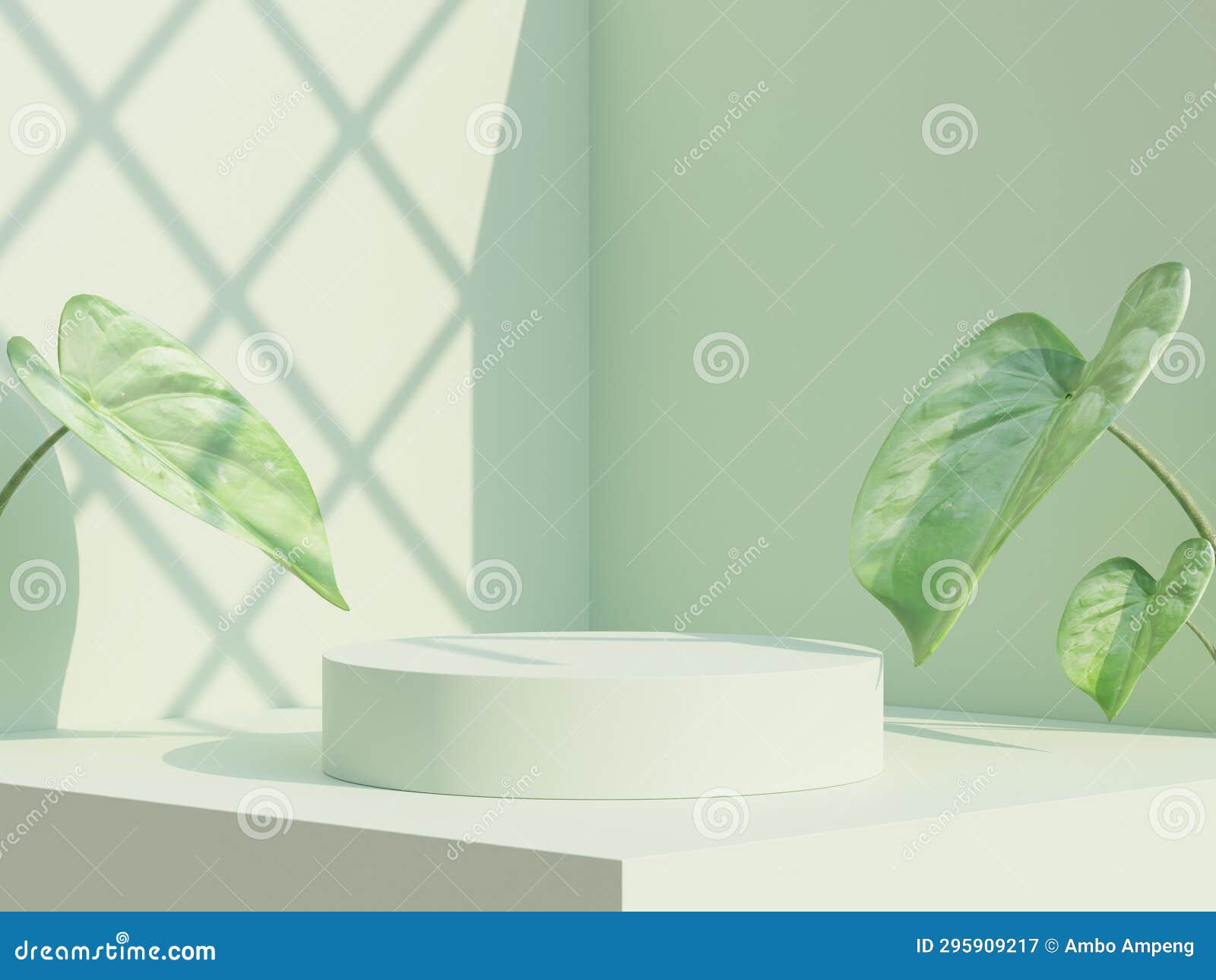 Podium Product Display Scene Presentation Realistic Render Illustration ...