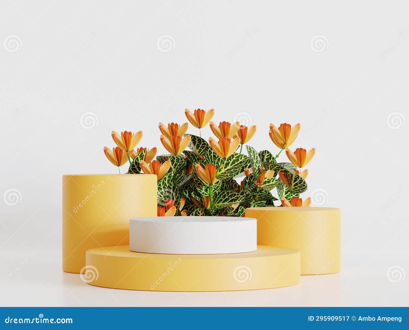 Podium Product Display Scene Presentation Realistic Render Illustration ...