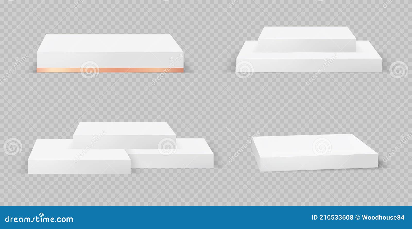 Podium Realistic. Showroom Pedestal, Floor Stage Platform Vector ...