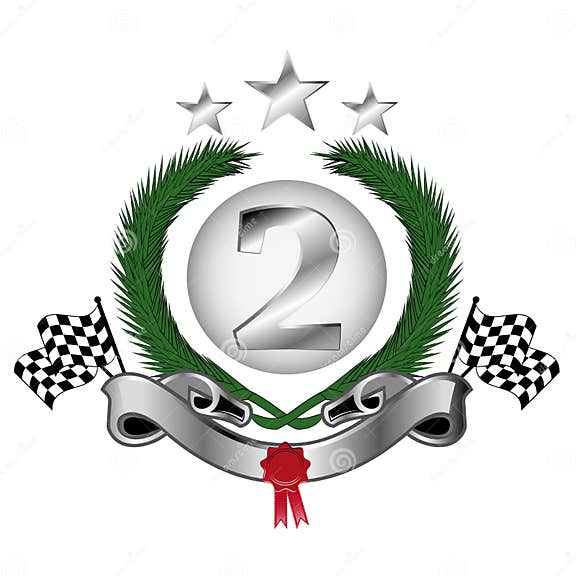 Podium for second place stock vector. Illustration of project - 66401771