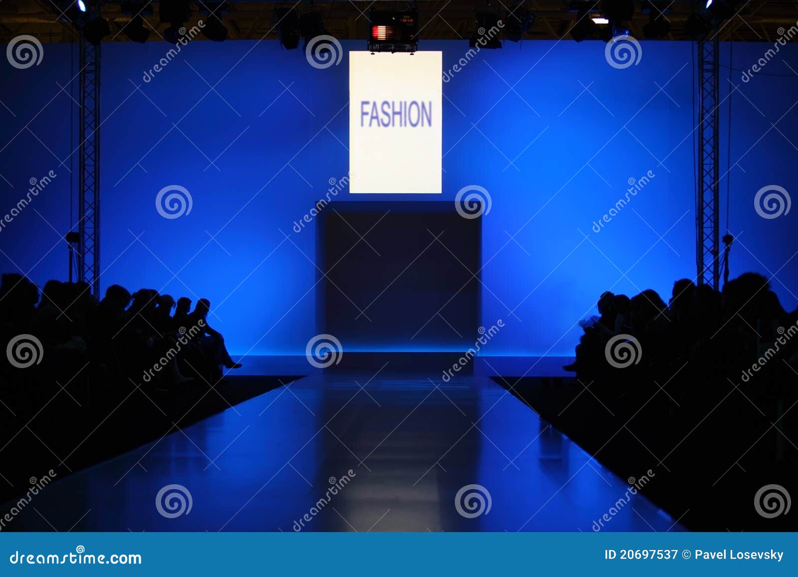 Podium before Showing New Collection of Clothing Stock Image - Image of ...