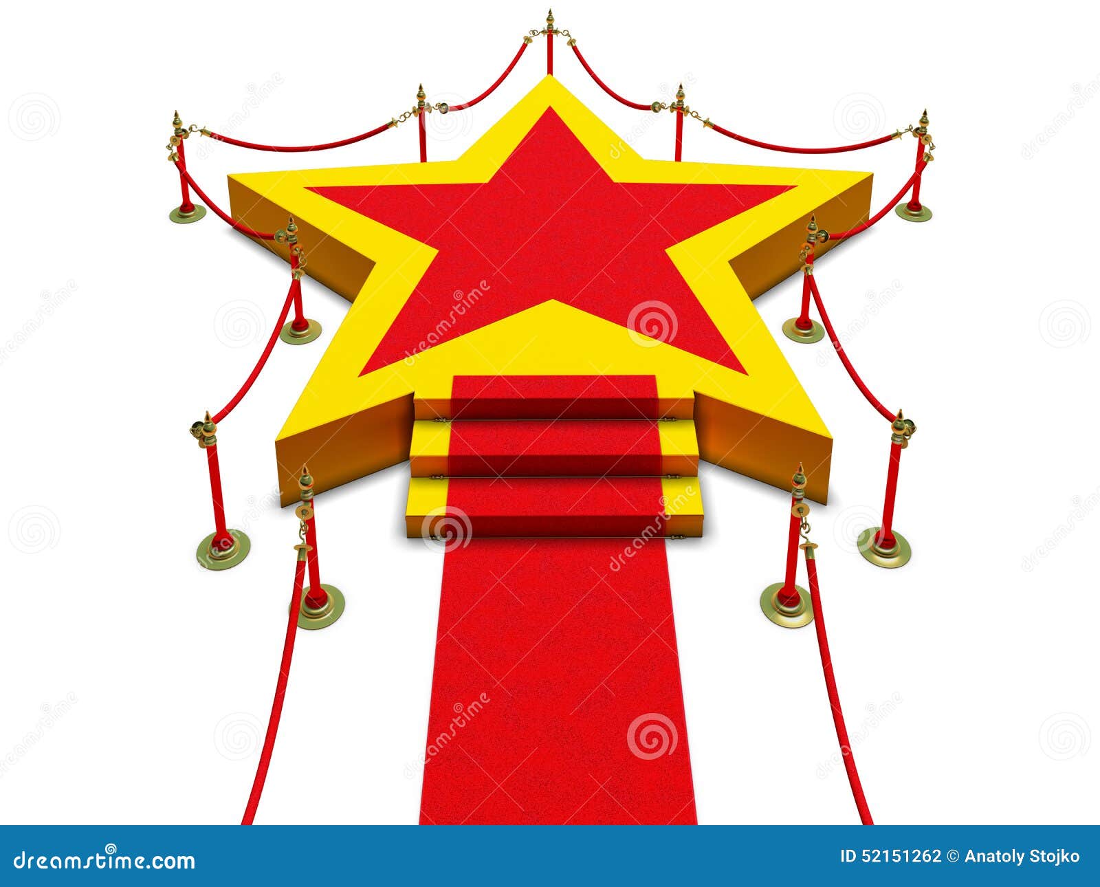 Podium star and carpet stock photo. Image of elegance - 52151262