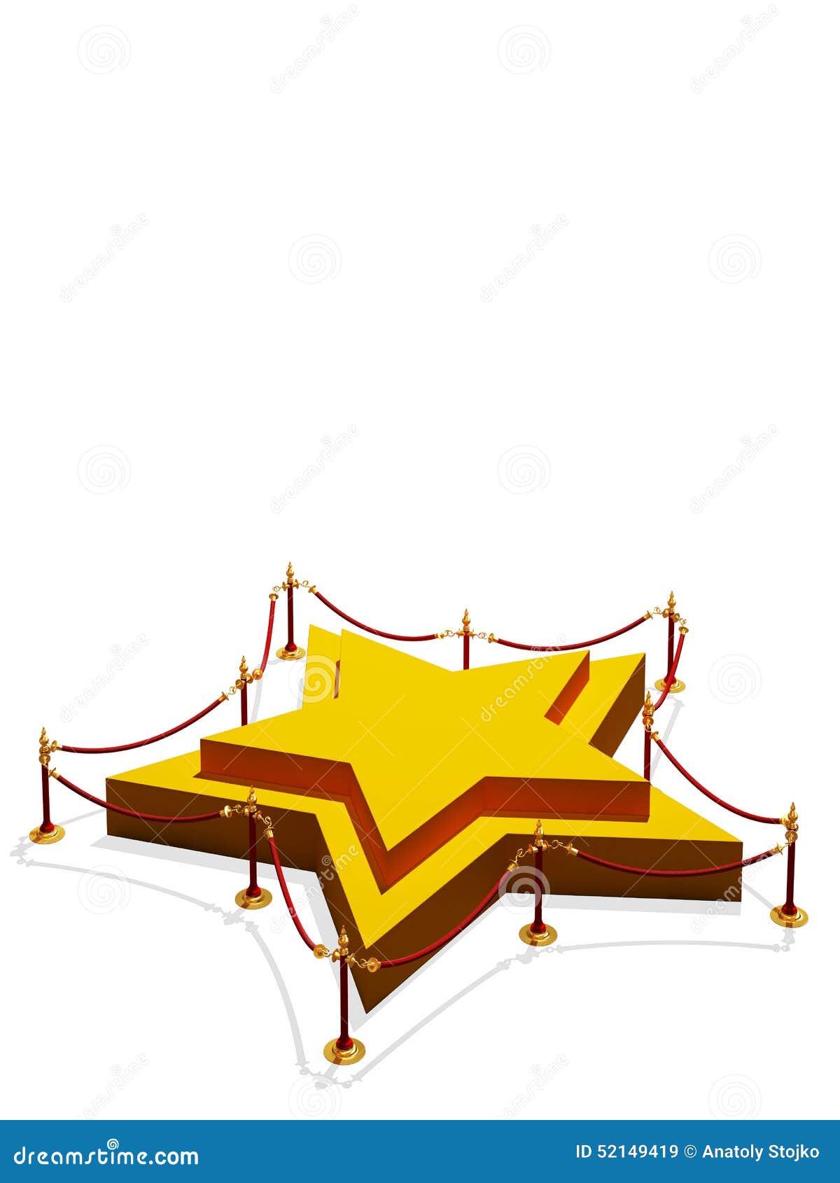 Podium Star With Red Carpet. Vector Illustration | CartoonDealer.com ...