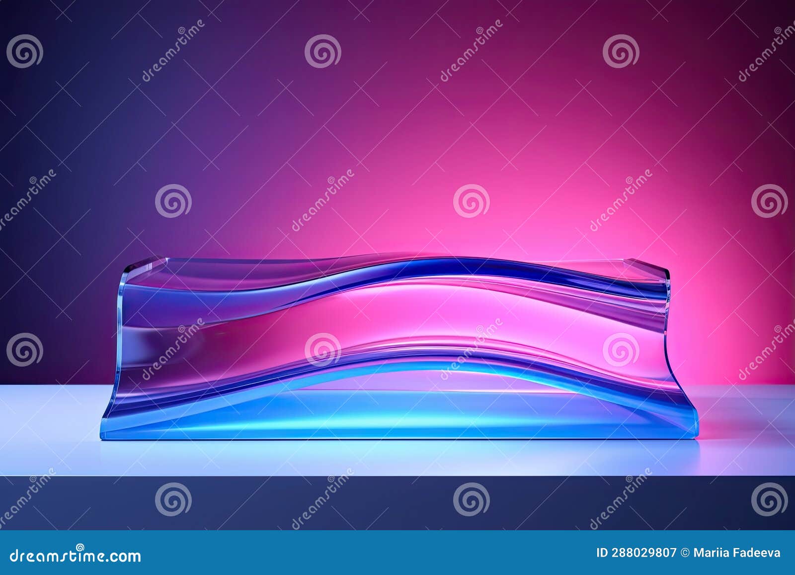 Podium for Subject Compositions, Using Curved Acrylic or Plastic. with ...