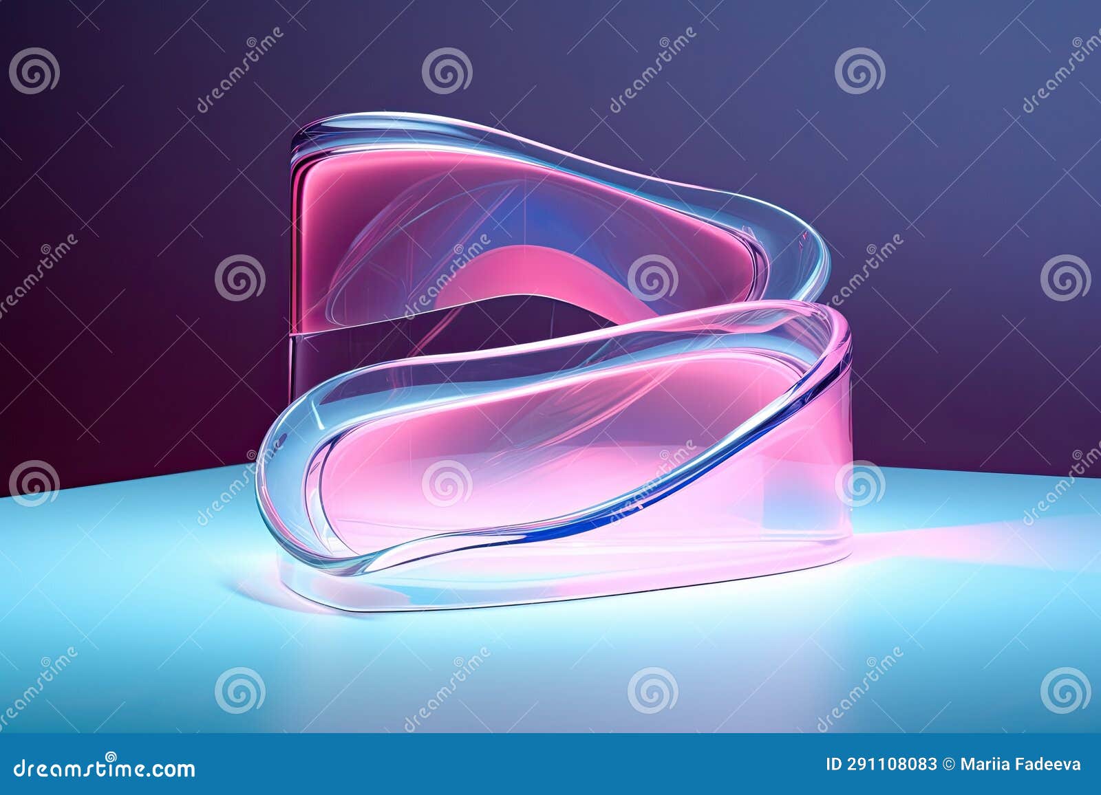 Podium for Subject Compositions, Using Curved Acrylic or Plastic. with ...