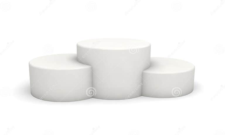 Podium Success Champion First Second Third Stock Illustration ...