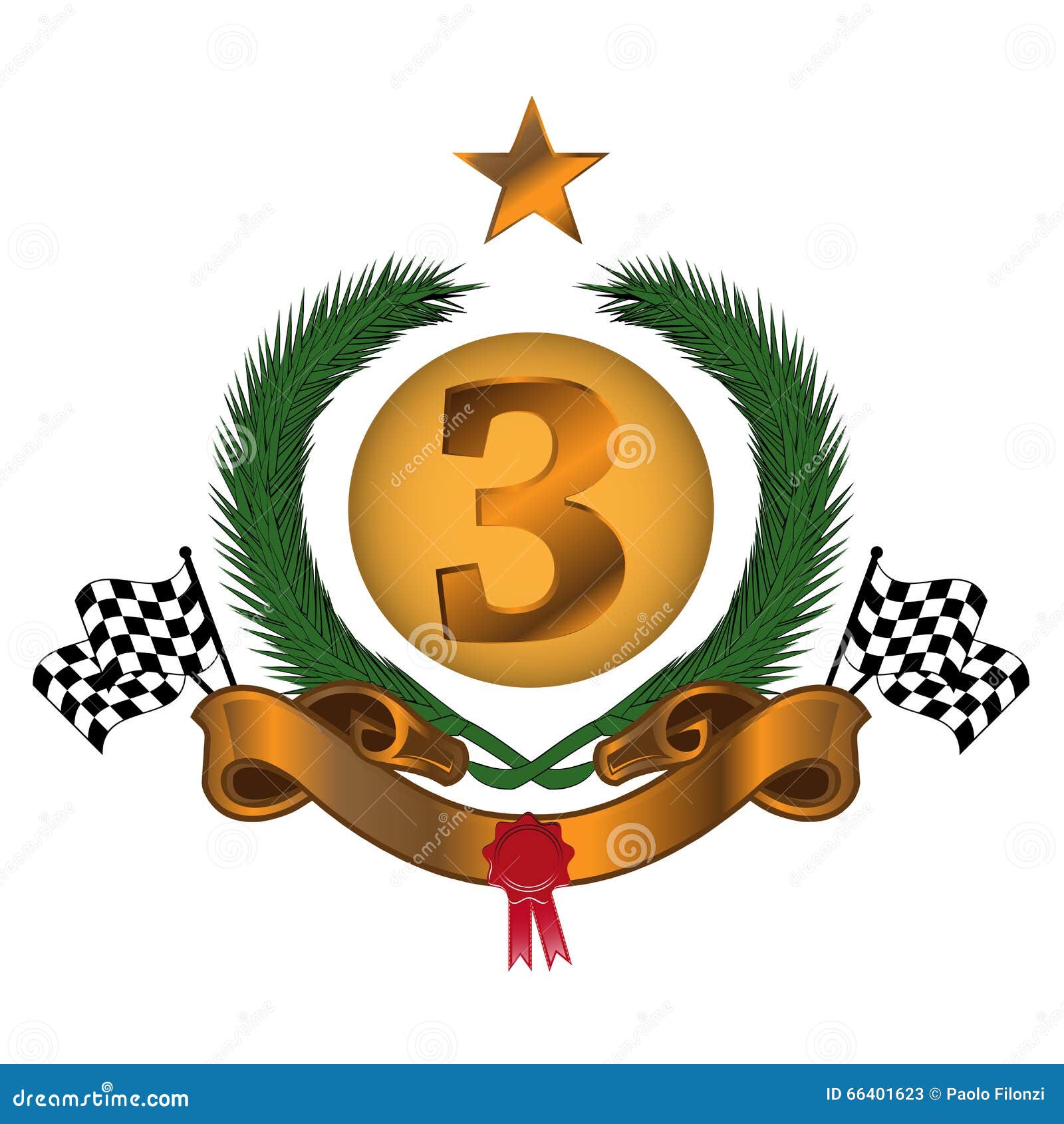 Podium for third place stock vector. Illustration of sphere - 66401623