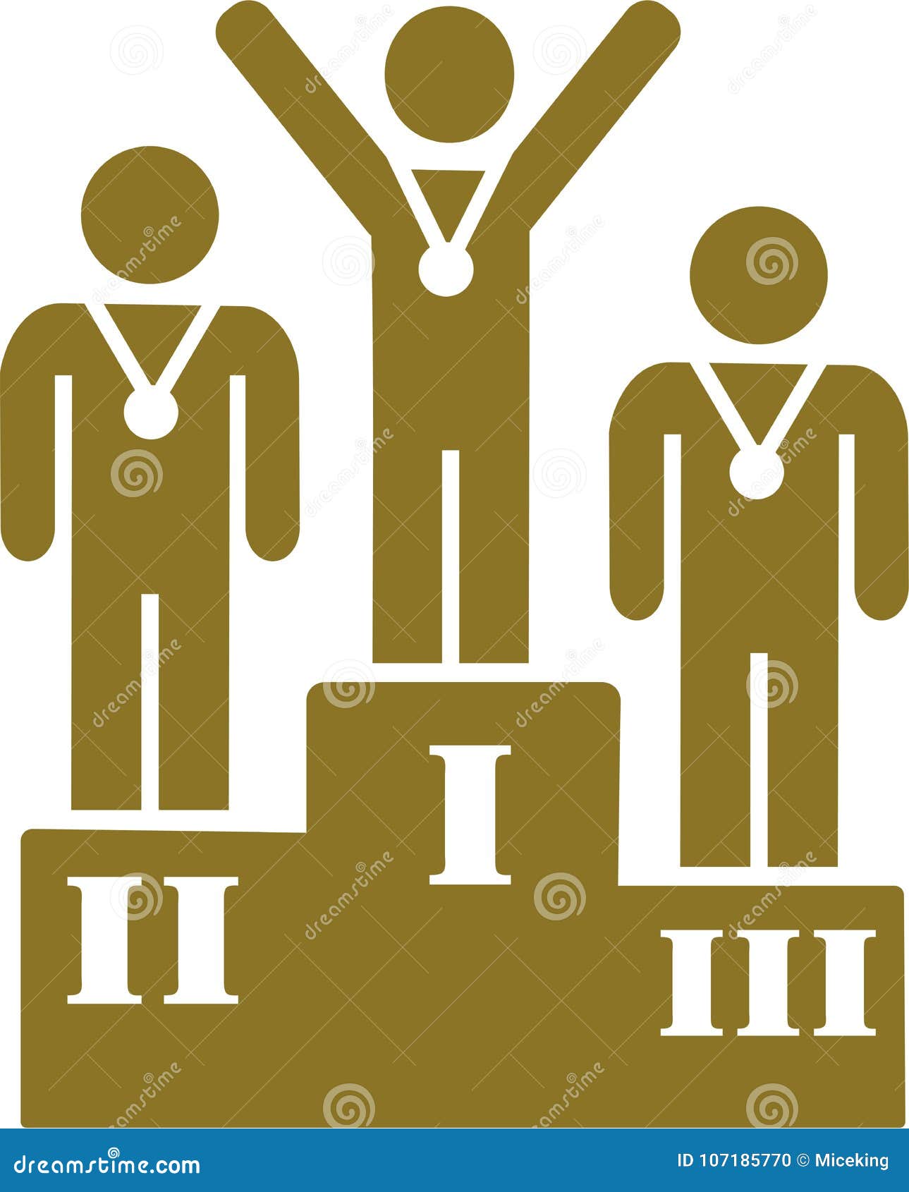 Podium with Three Places and Winner Stock Vector - Illustration of ...