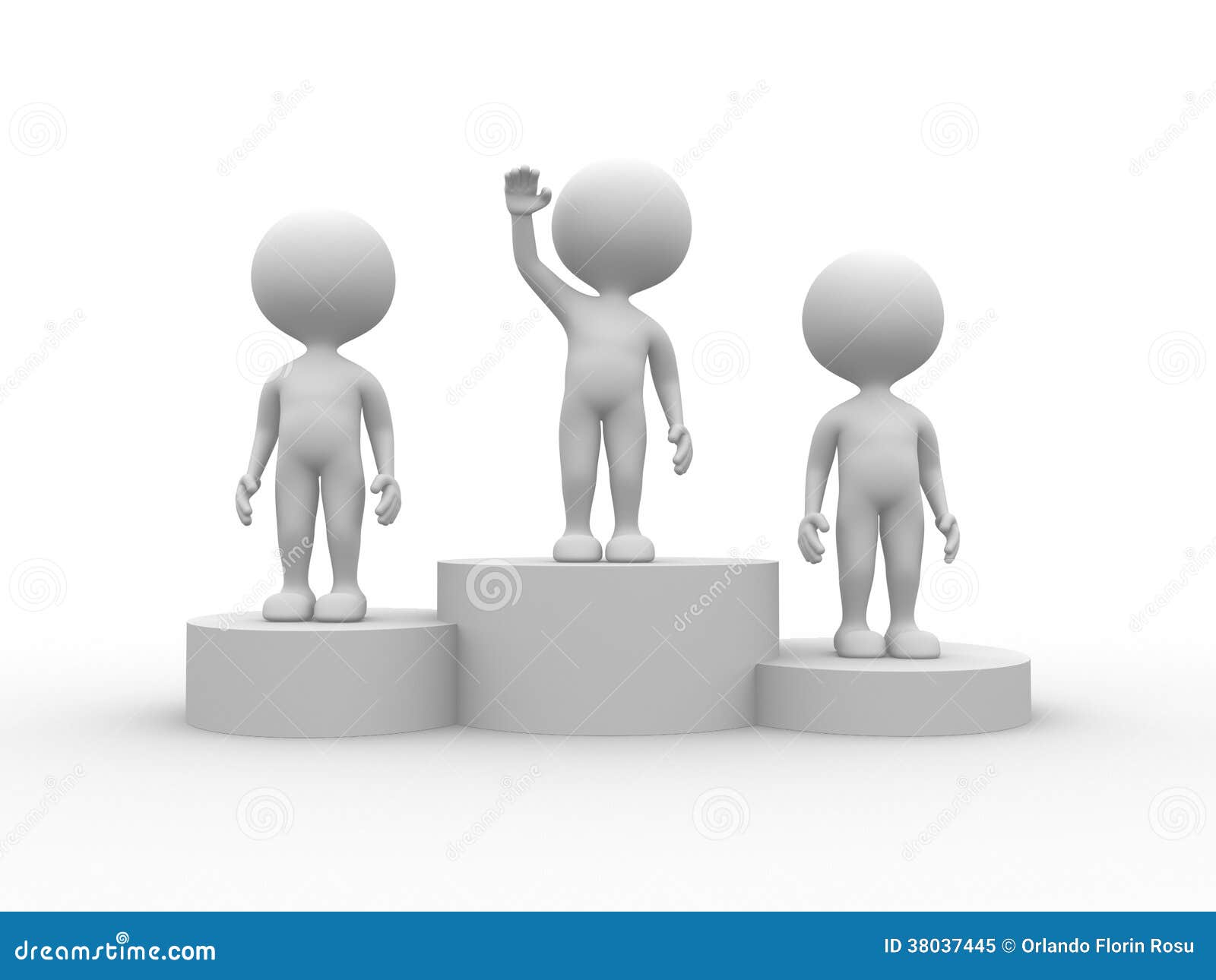 Podium For Winner. Pedestal For First Place. Stage And Platform Of ...