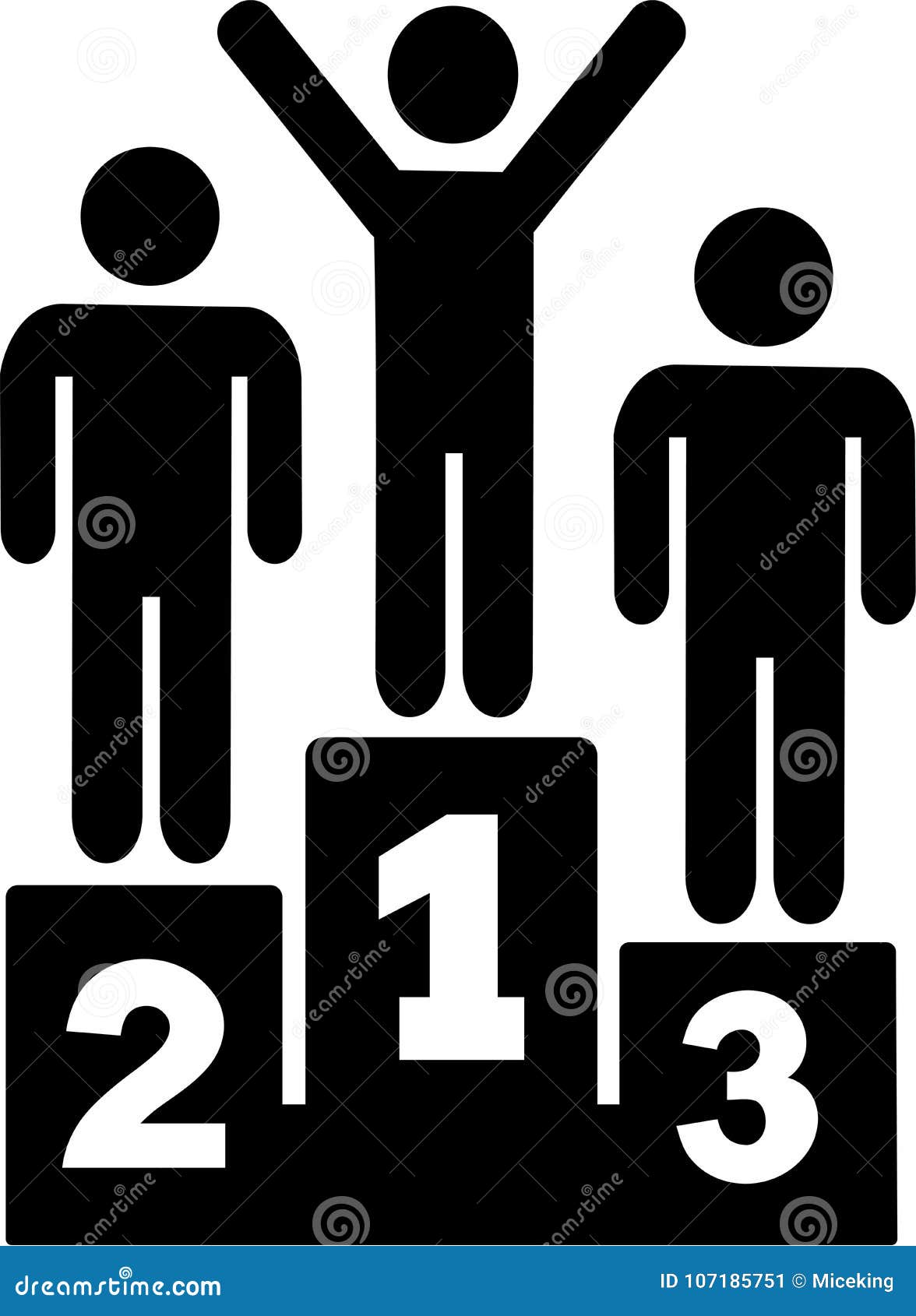 Podium with winner stock vector. Illustration of logo - 107185751