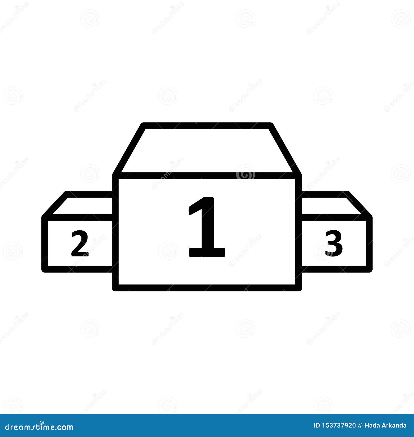 Podium Winners Icon or Logo Illustration Stock Illustration ...