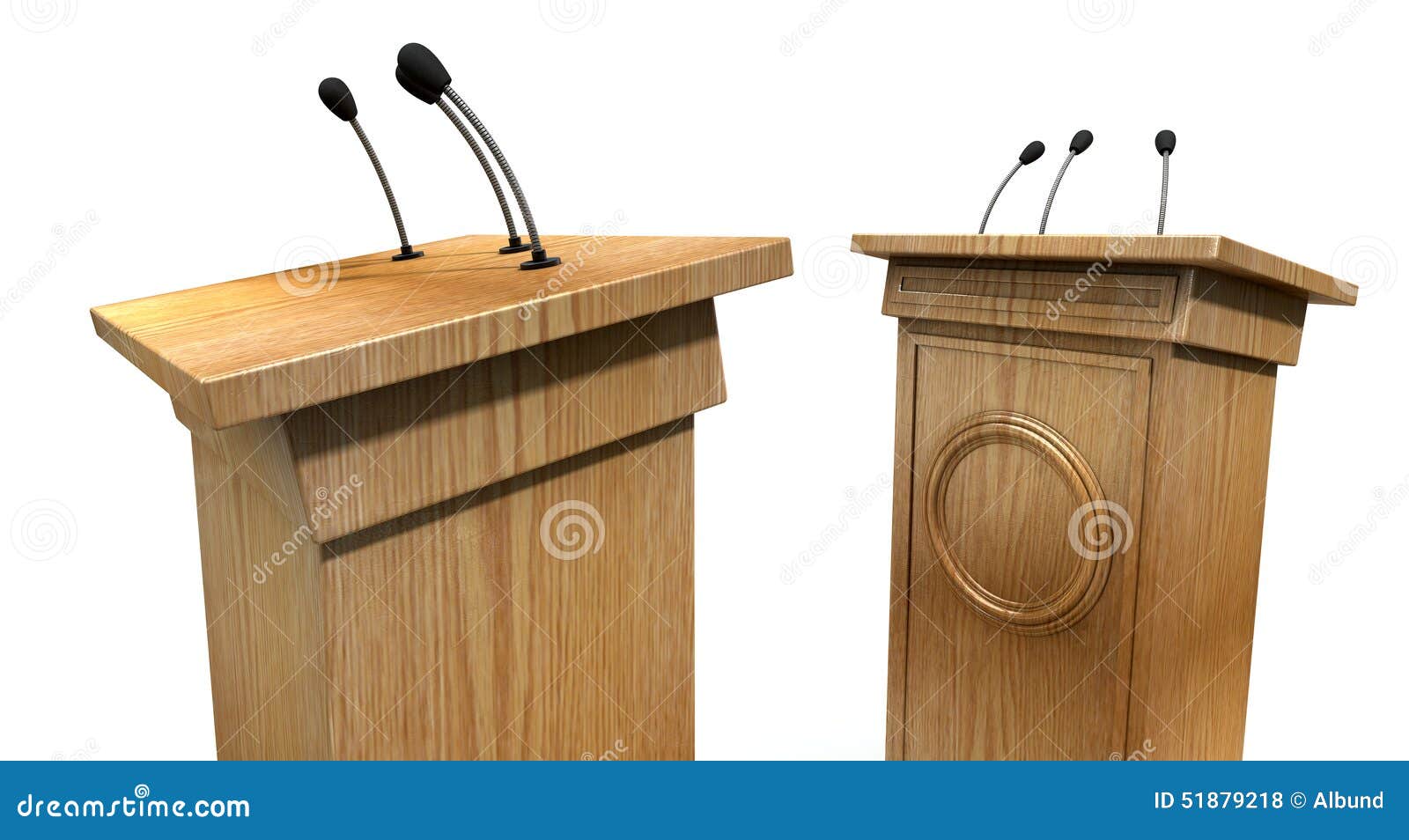 Podiums De Opposition De Discussion Illustration Stock - Illustration ...