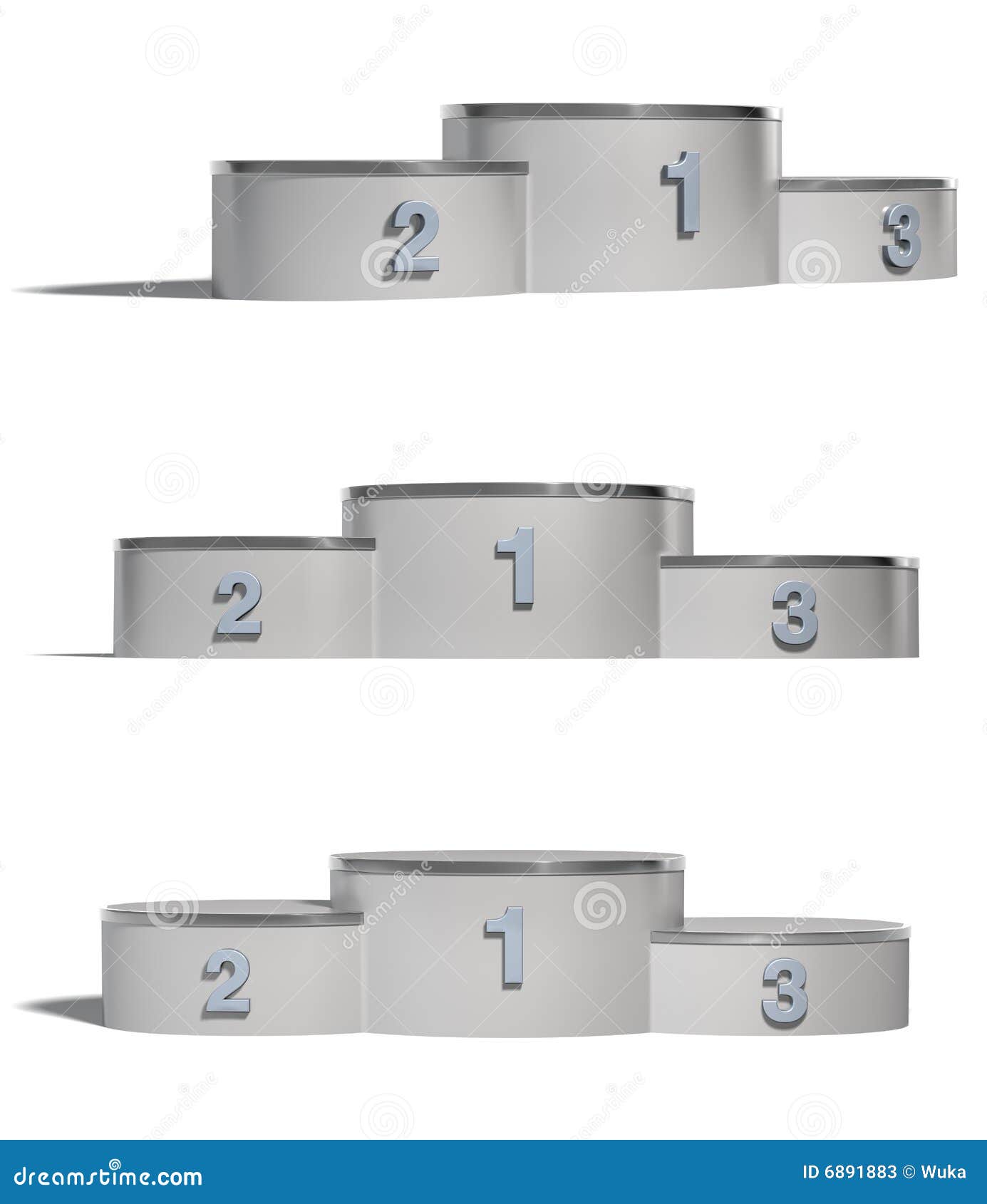 Podiums van winnaars stock illustratie. Illustration of reclame - 6891883
