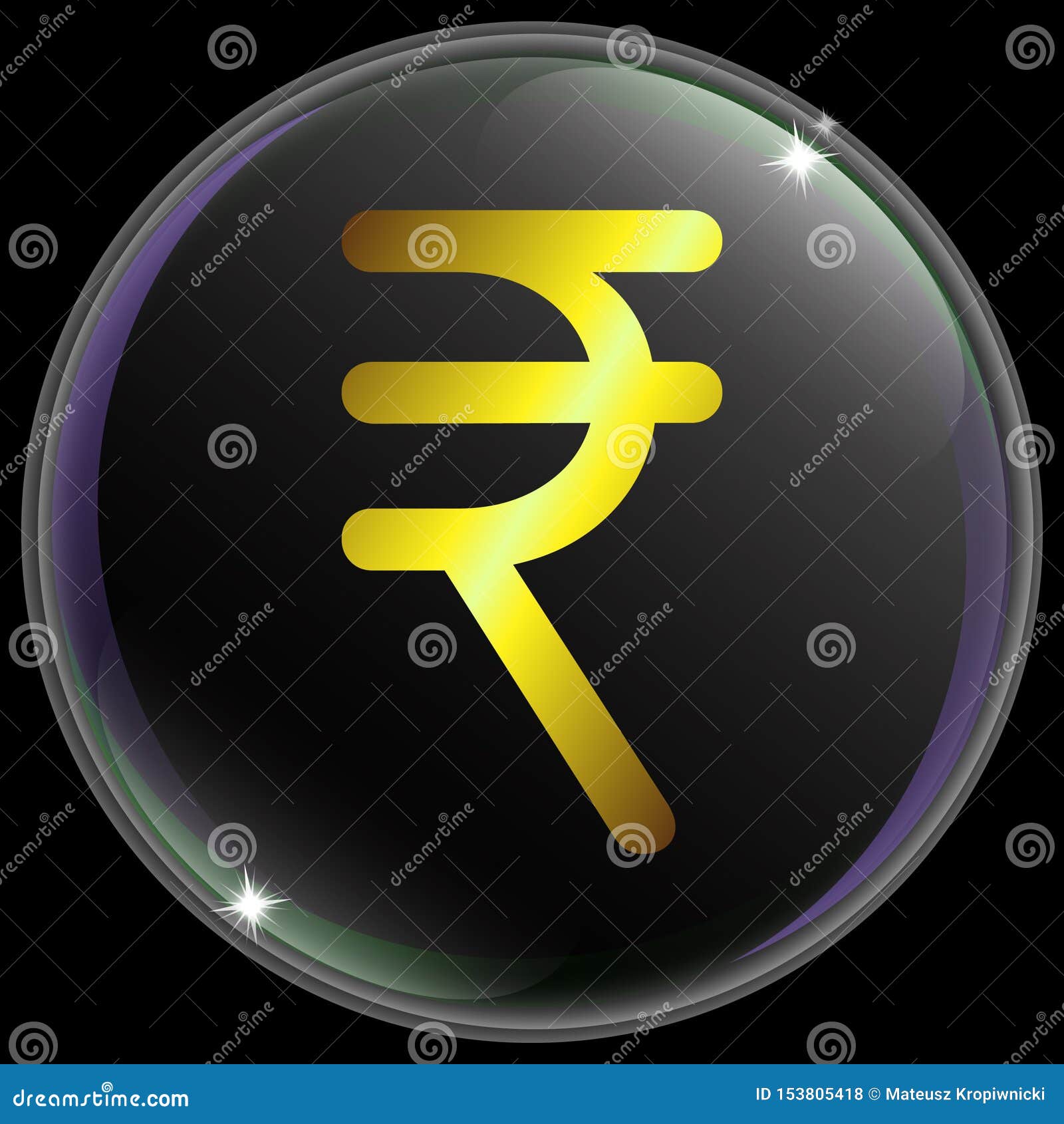 Illustration Of A Rupee Symbol Royalty-Free Cartoon | CartoonDealer.com ...