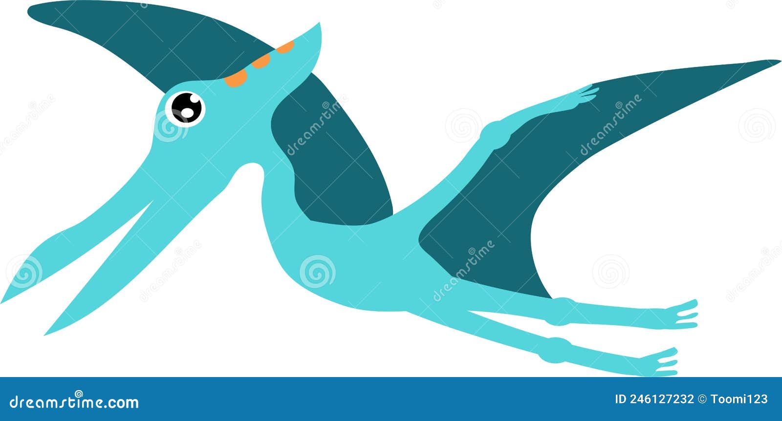 Pterosaur illustration stock vector. Illustration of pterosauria ...