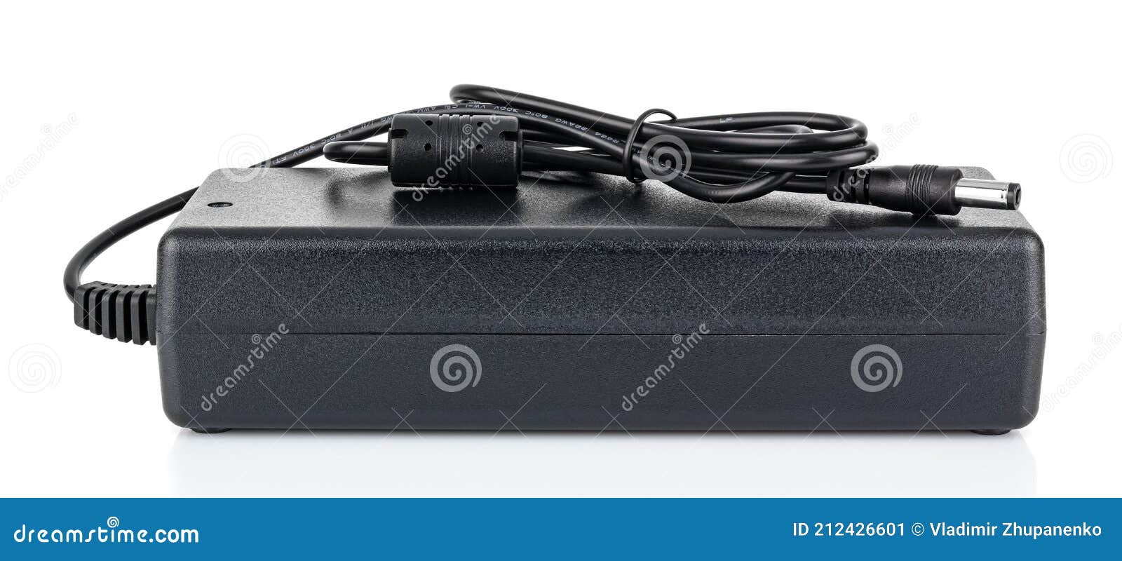 PoE Ethernet Switch Power Supply Isolated on White Background Stock ...