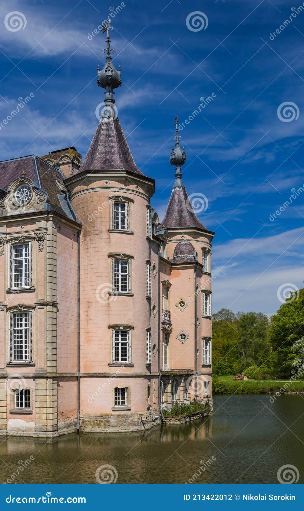 Poeke Castle in Belgium stock photo. Image of gothic - 213422012