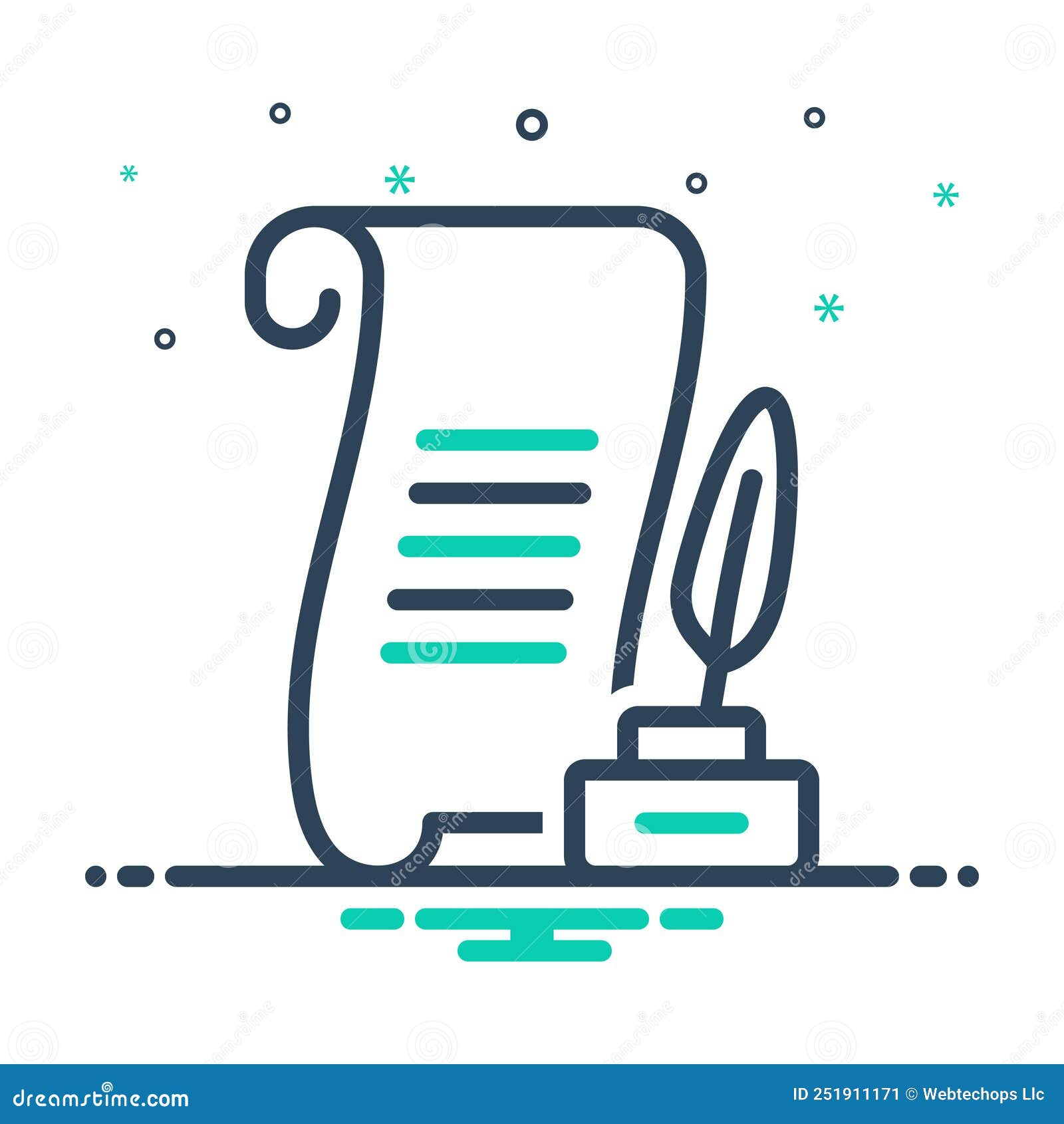 Mix Icon For Poem, Verse And Parnassus Cartoon Vector | CartoonDealer ...