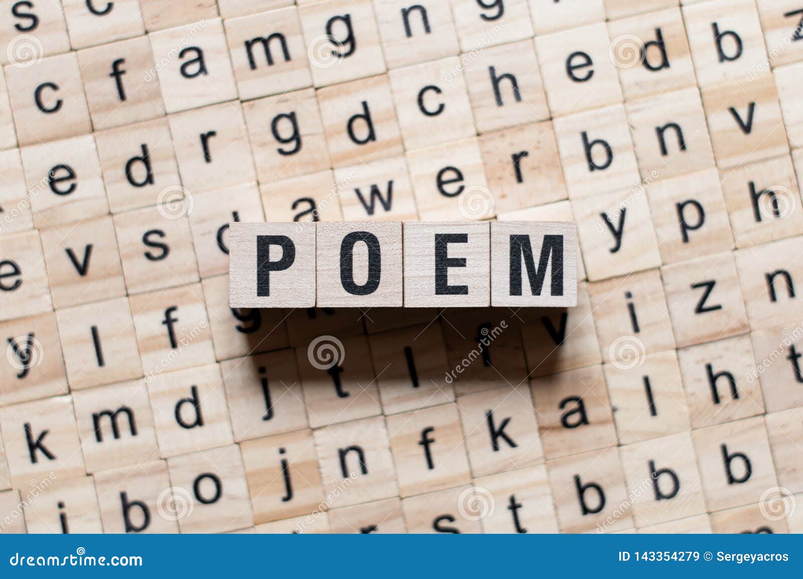 Poem word concept stock image. Image of book, lettering - 143354279