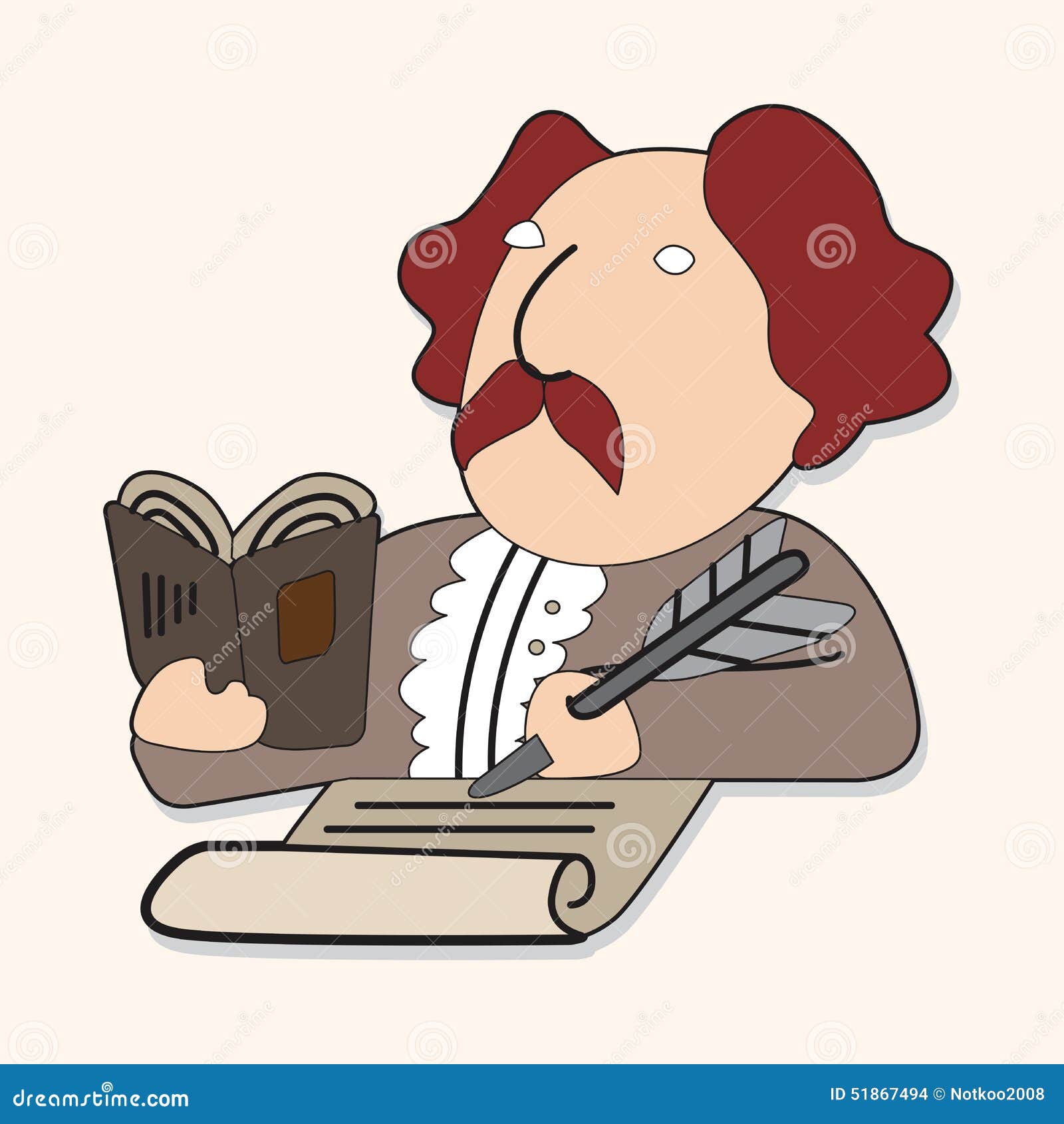 Poet Theme Elements Vector,eps Stock Vector - Illustration of william ...